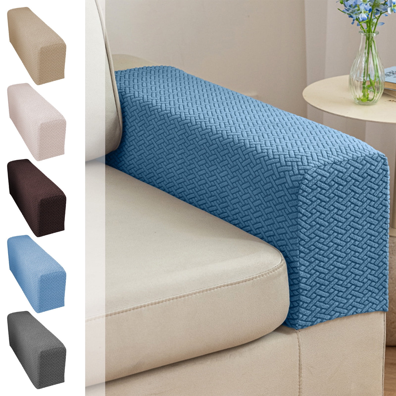 Elastic Sofa Armrest Covers, Thickened Stain-resistant Fabric ...
