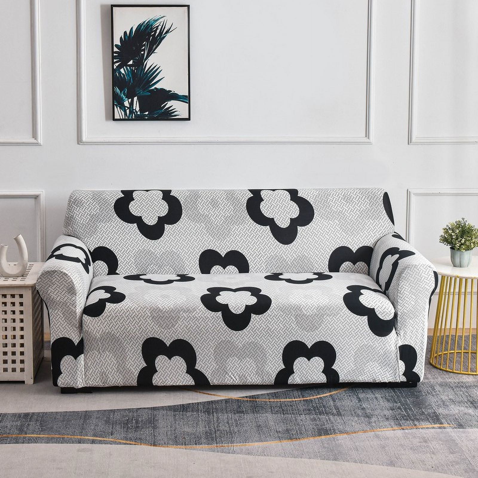 Elastic Sofa Cover For Living Room Alllusive Dust-proof Anti-skid ...