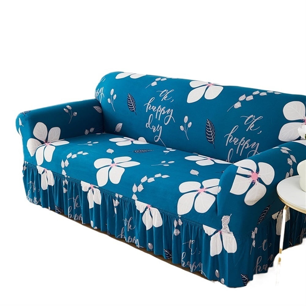 Elastic Sofa Cover For Living Room Printed Sofa Slipcover L Shape Sofa ...