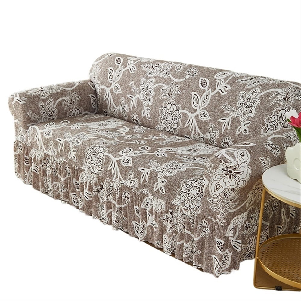 Elastic Sofa Cover For Living Room Printed Sofa Slipcover L Shape Sofa ...