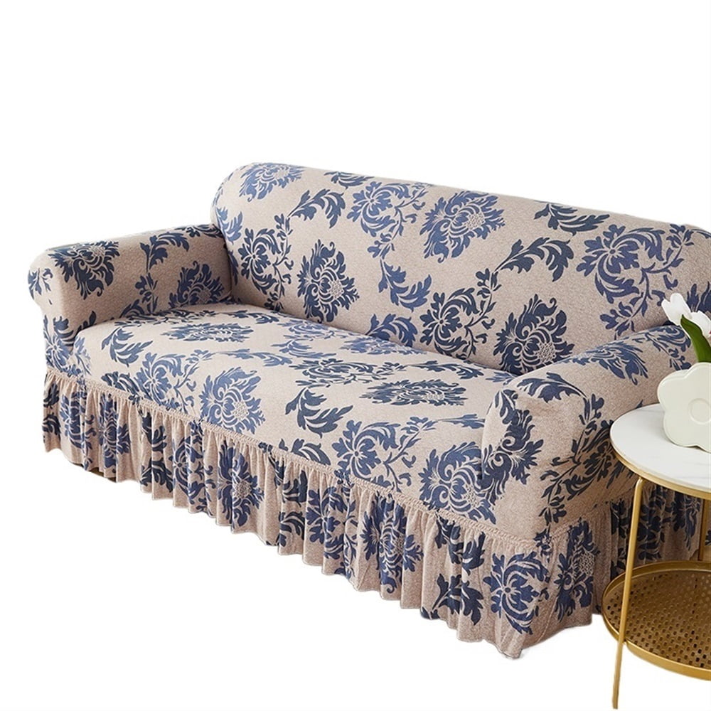 Elastic Sofa Cover For Living Room Printed Sofa Slipcover L Shape Sofa ...