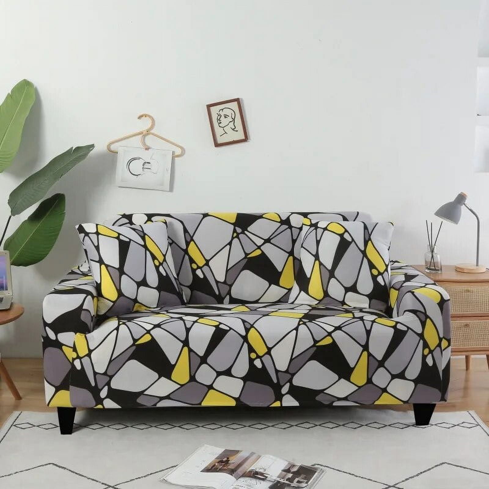 Elastic Sofa Cover Fully Wrapped Sofa Cover Tightly Wrapped Fully ...