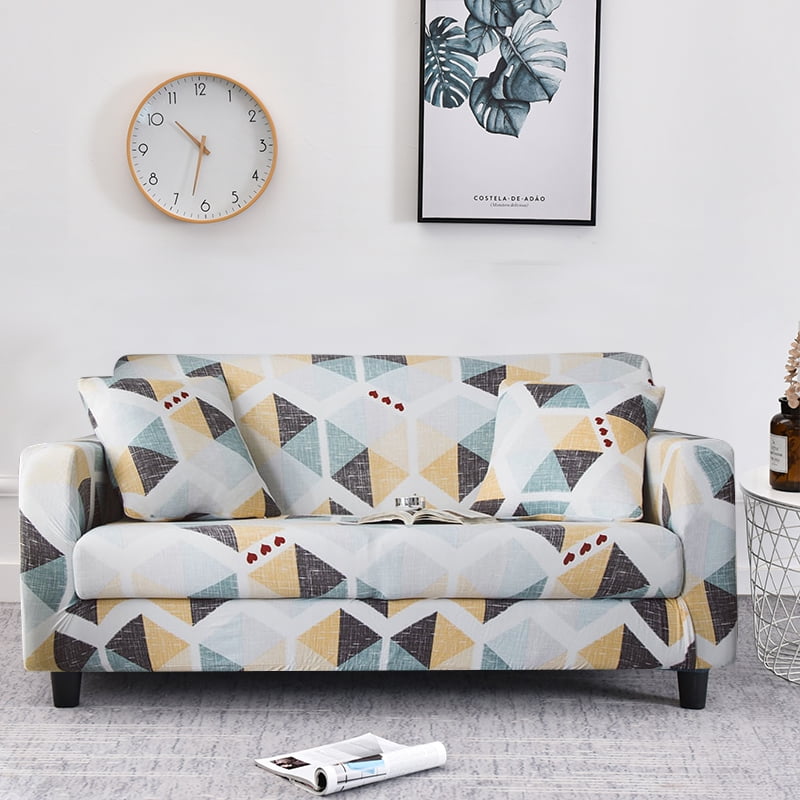 Elastic Sofa Cover Stretch Plaid Sofa for Living Room Fully-wrap Couch ...