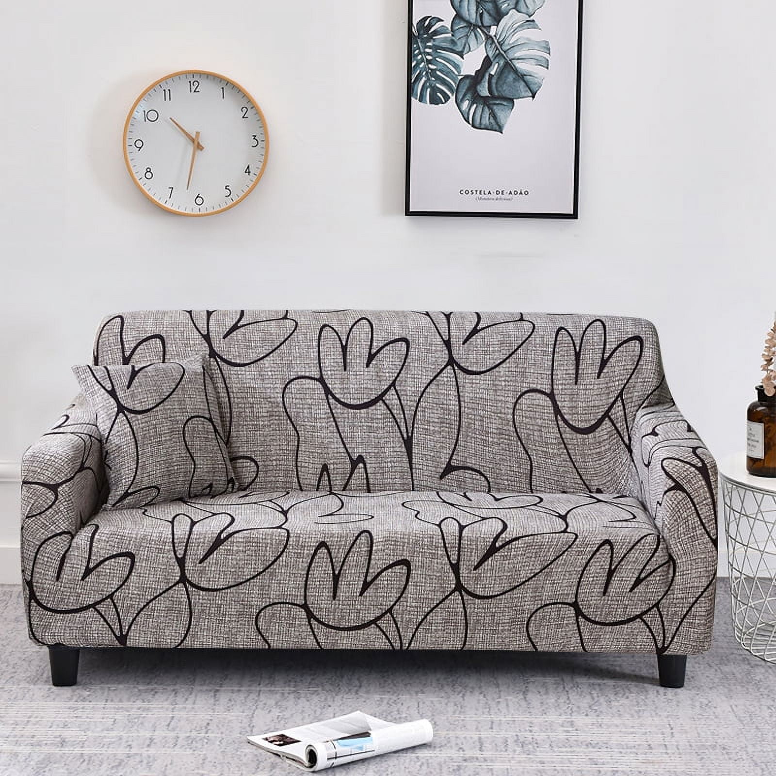 Elastic Sofa Cover Stretch Plaid Sofa for Living Room Fully-wrap ...