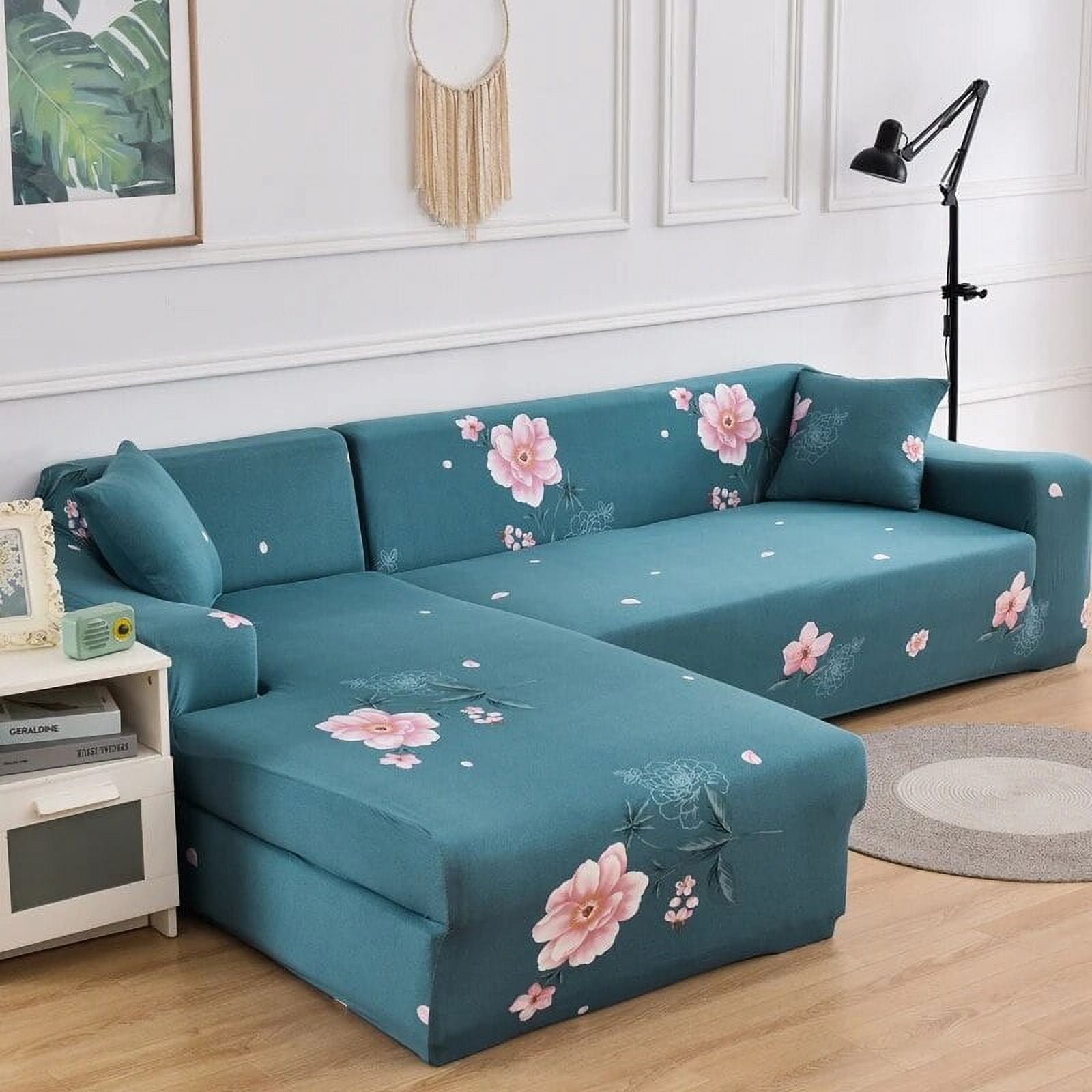 Elastic Sofa Cover for Living Room Geometric Couch Cover Corner L ...