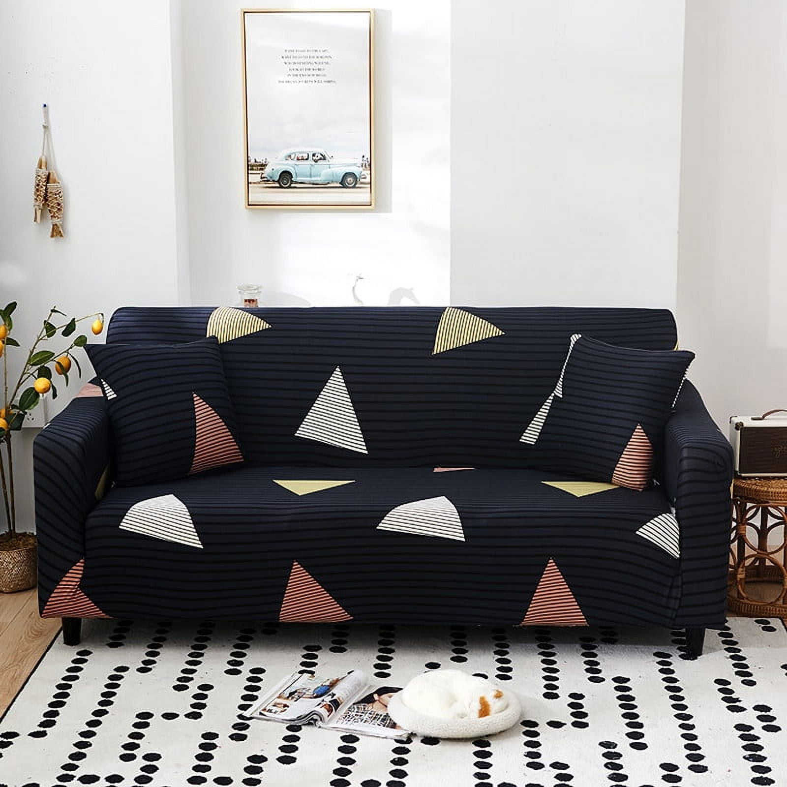 Elastic Sofa Cover for Living Room Slip-resistant Couch Cover Protect ...