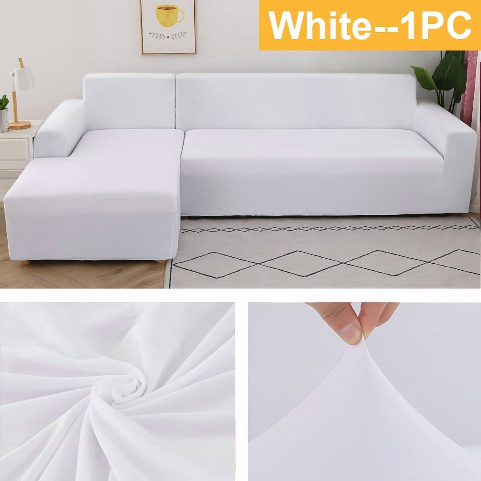 Elastic Sofa Cover for Living Room Solid Color Sofa Covers Stretch ...