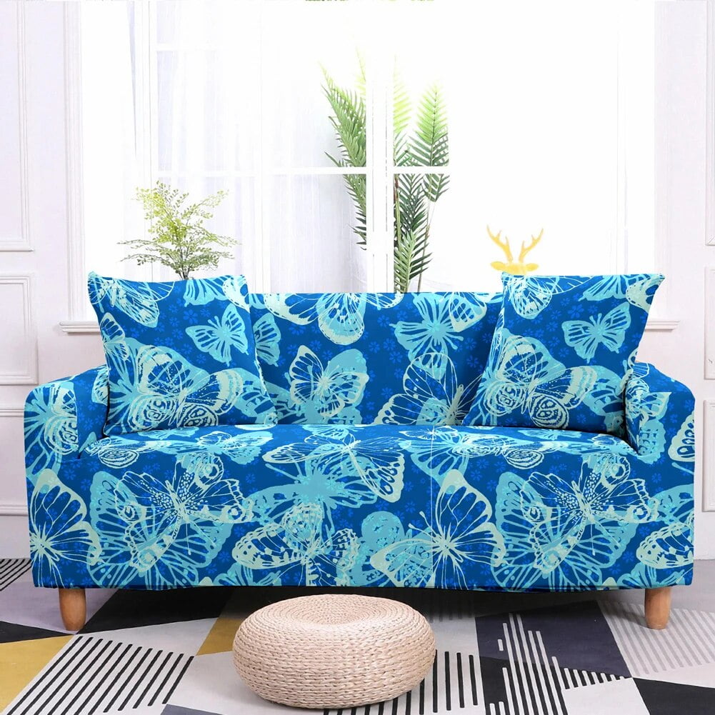 Elastic Sofa Covers for Living Room Butterfly Print Stretch Slipcovers ...
