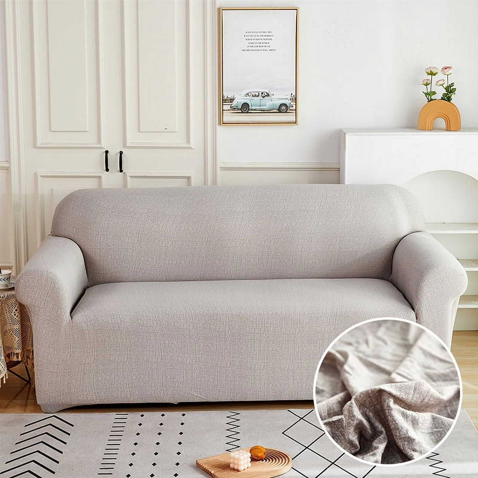 Elastic Sofa Covers for Living Room Geometric ArmChair Loveseat Couch ...