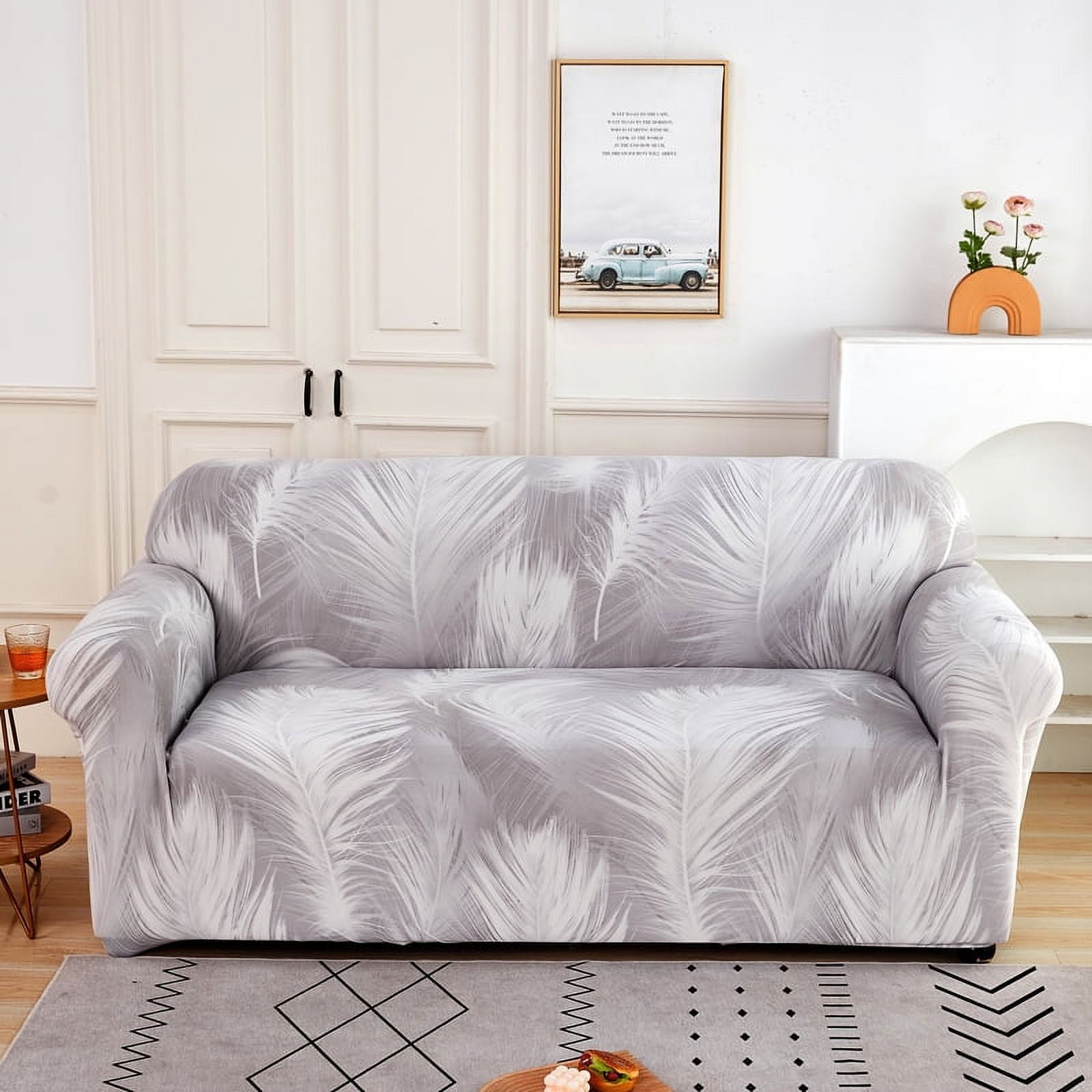 Elastic Sofa Covers for Living Room Geometric ArmChair Loveseat Couch ...