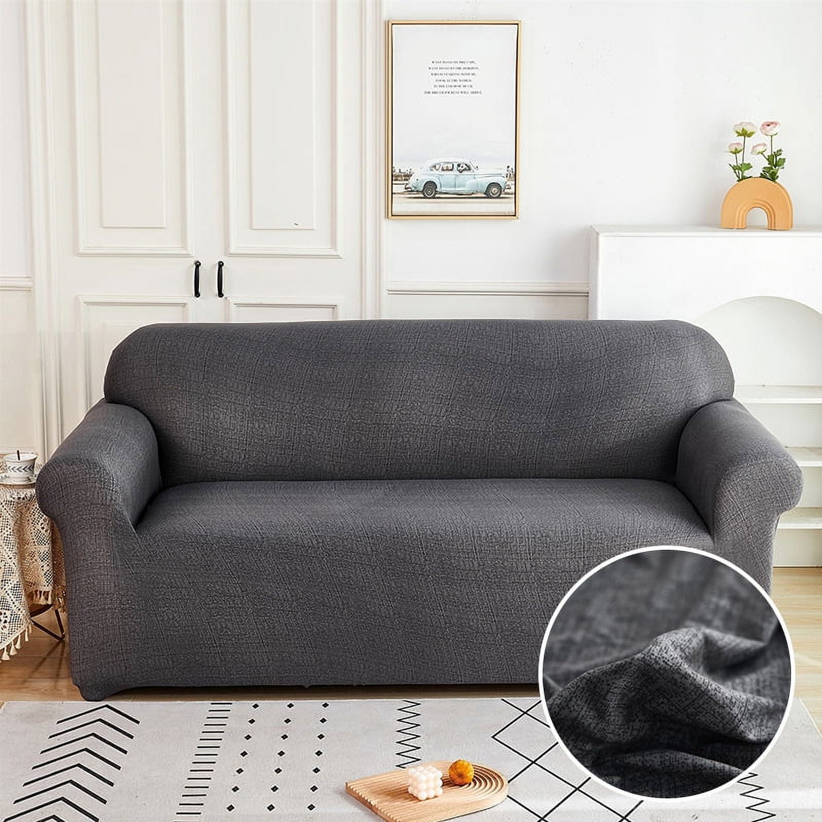 Elastic Sofa Covers for Living Room Geometric ArmChair Loveseat Couch ...