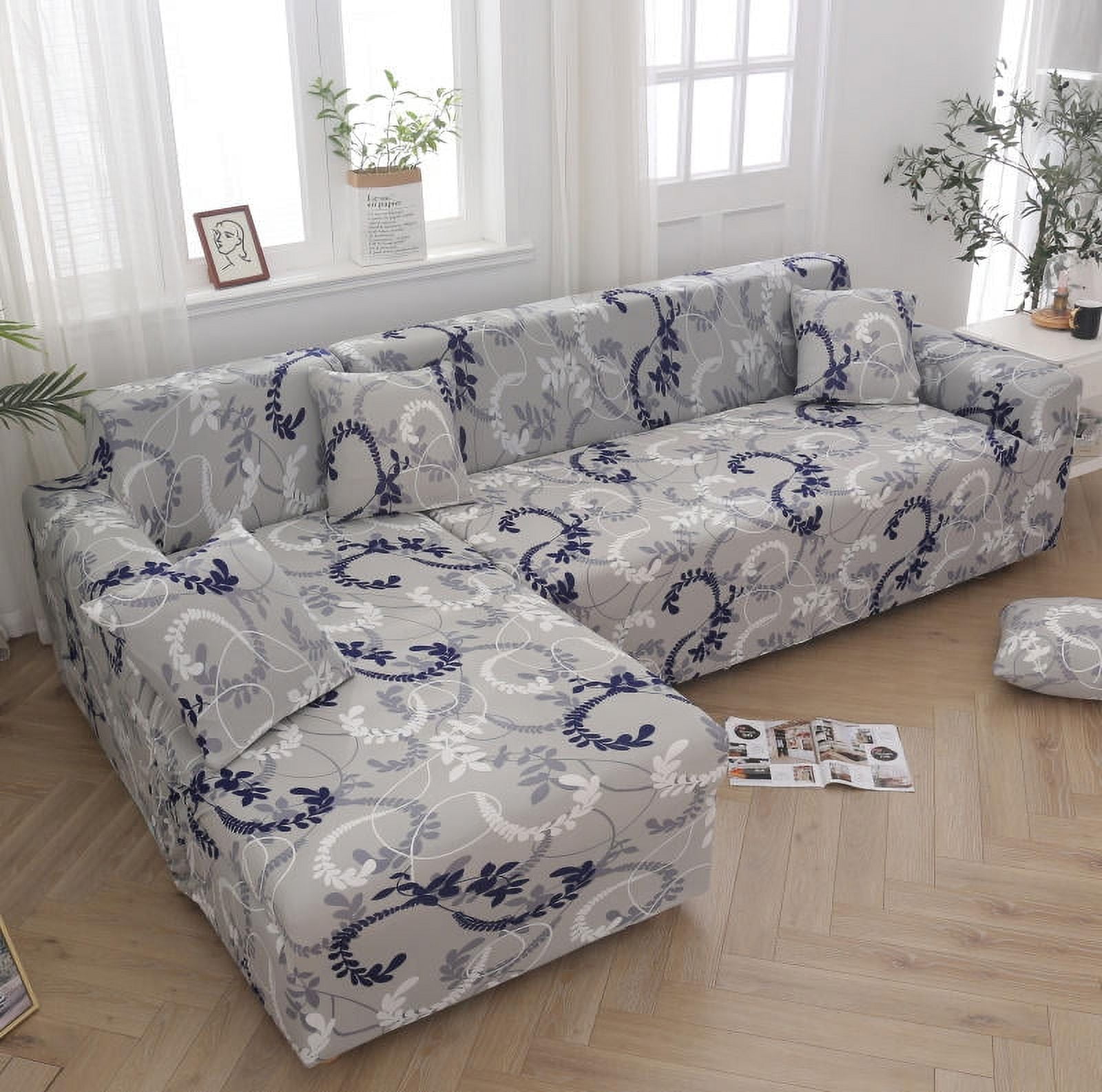 Elastic Sofa Covers for Living Room L Shape Sofa Need Buy 2 Pieces ...