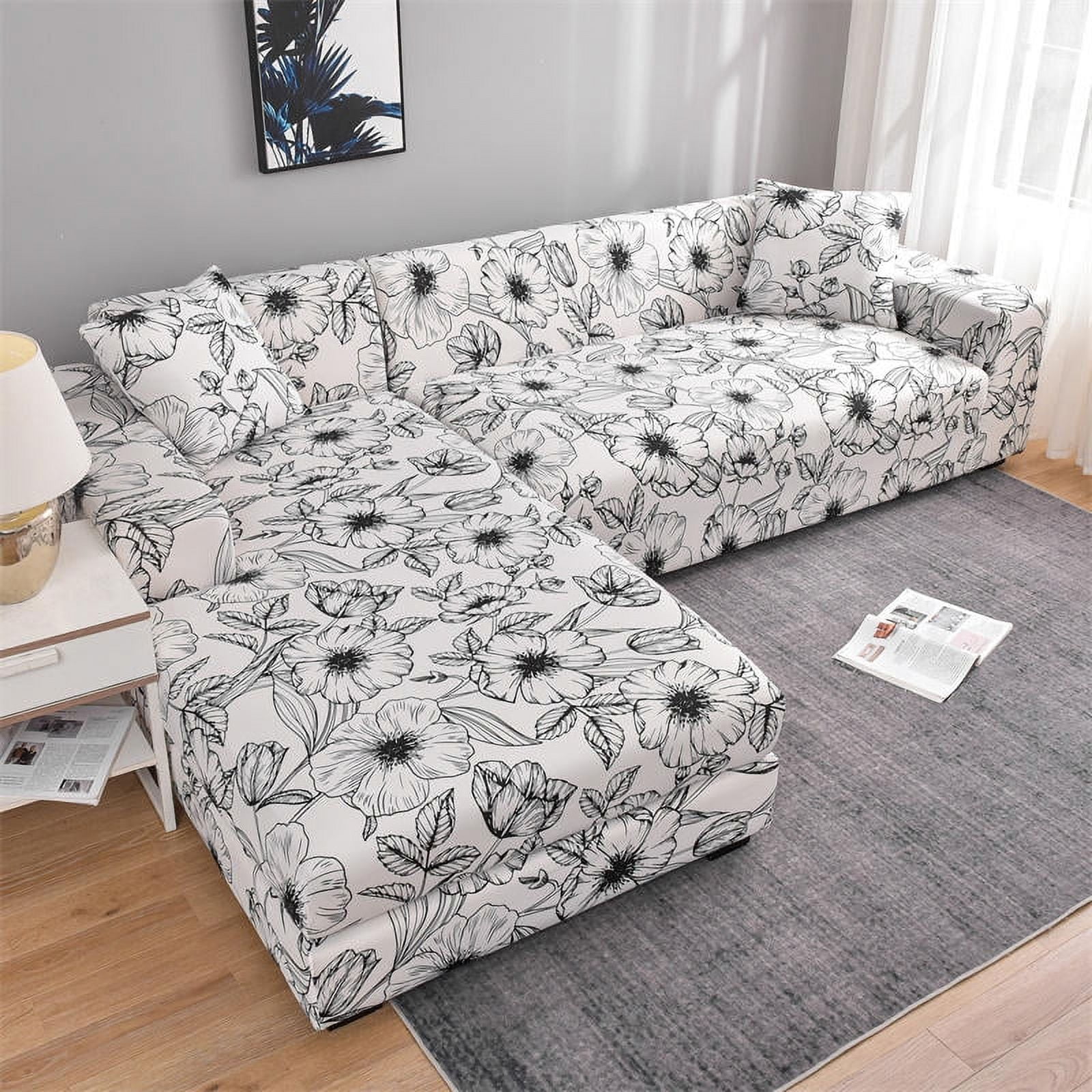 Elastic Sofa Covers for Living Room L Shape Sofa Need Buy 2 Pieces ...