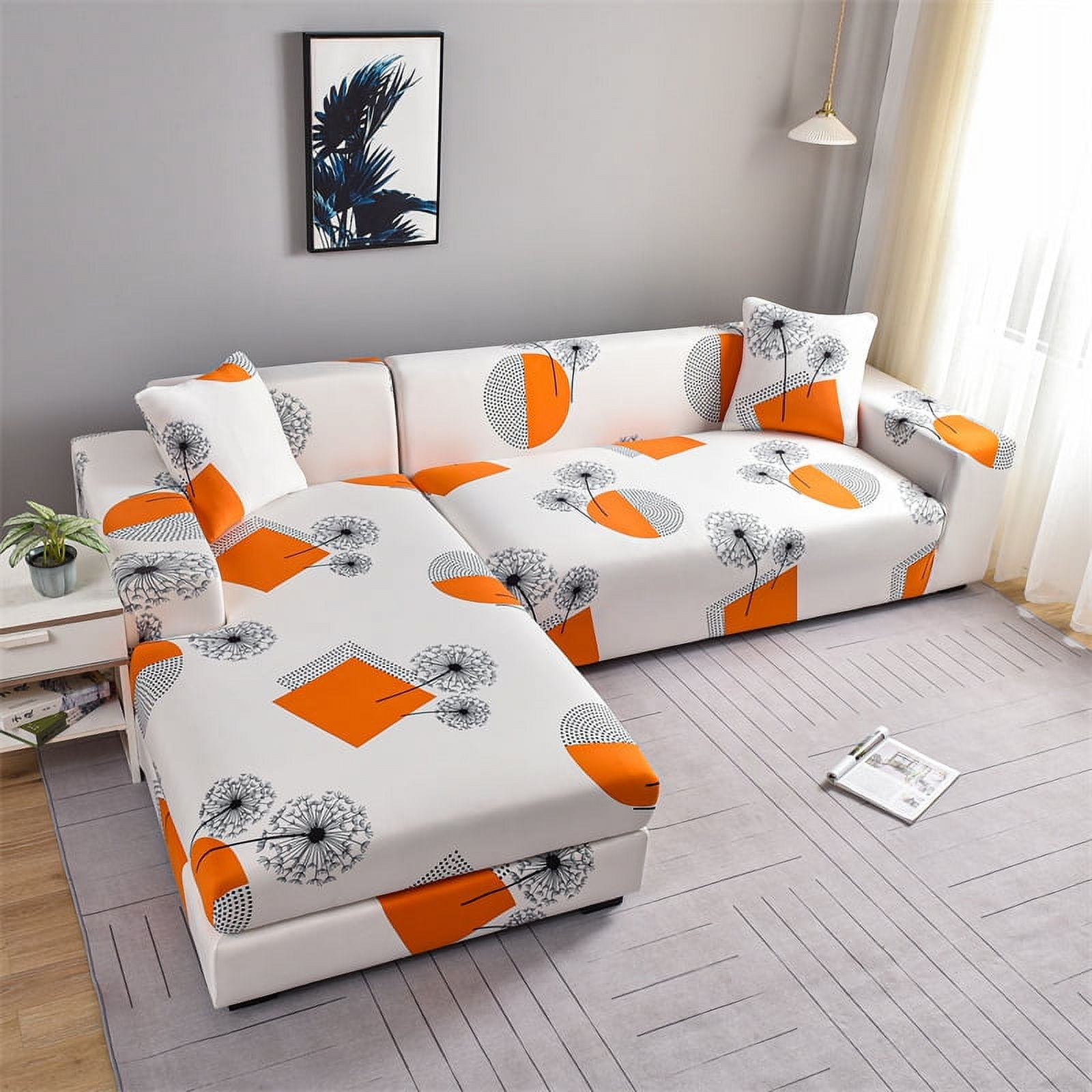 Elastic Sofa Covers for Living Room Sofa Cover L-Shaped Corner Stretch ...