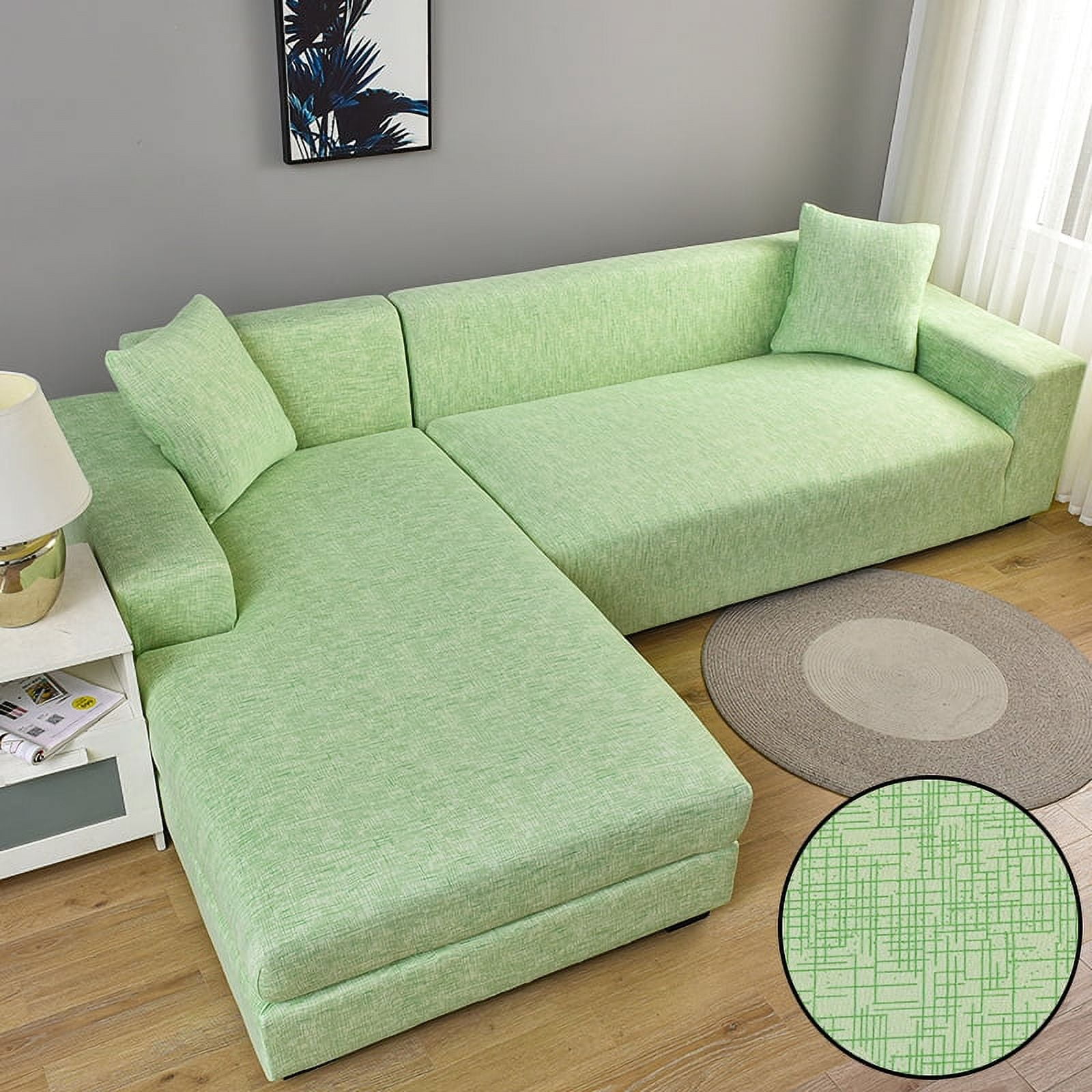 Elastic Sofa Covers for Living Room Sofa Cover L-Shaped Corner Stretch ...