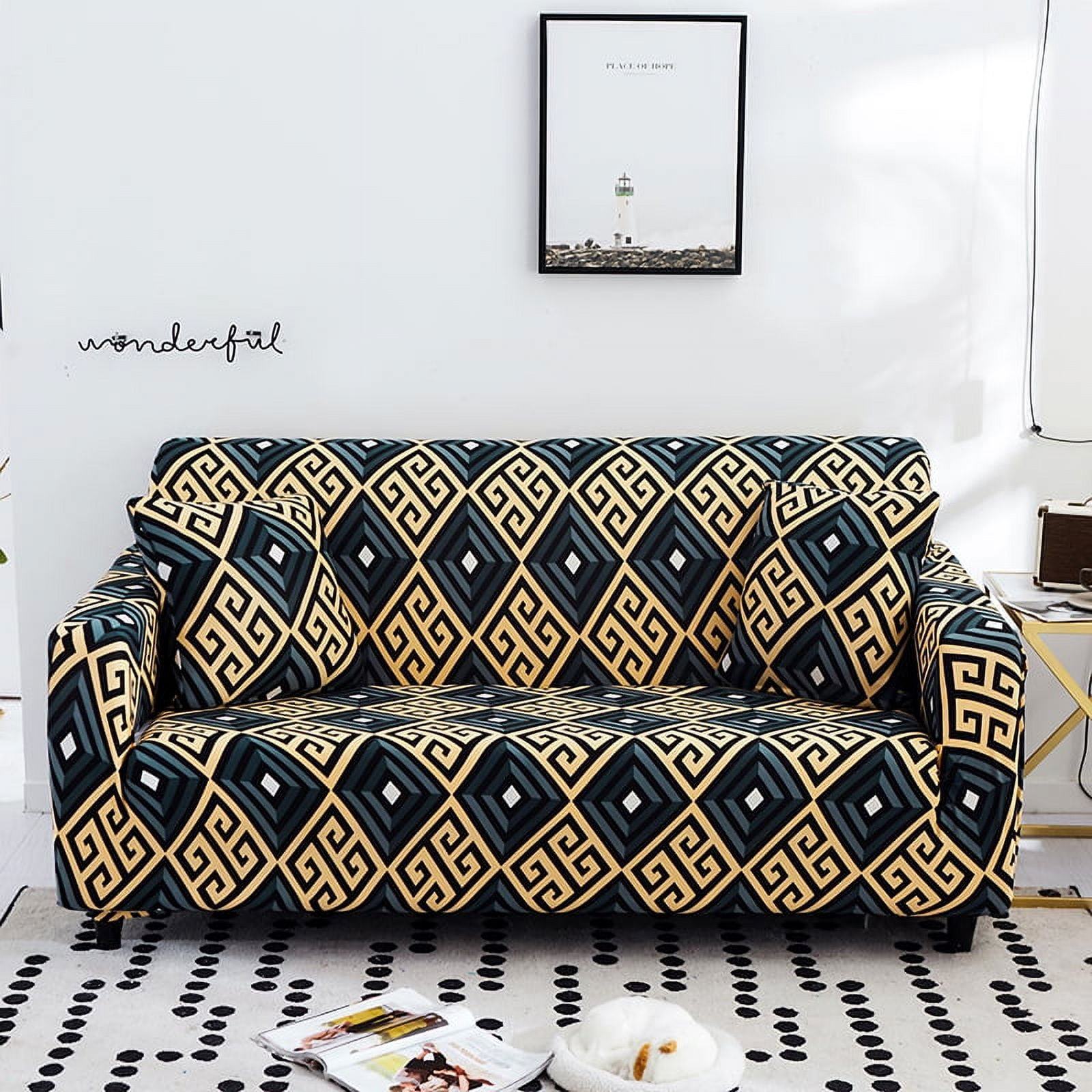 Elastic Sofa Covers for Living Room Stretch Slipcover Sectional Couch ...