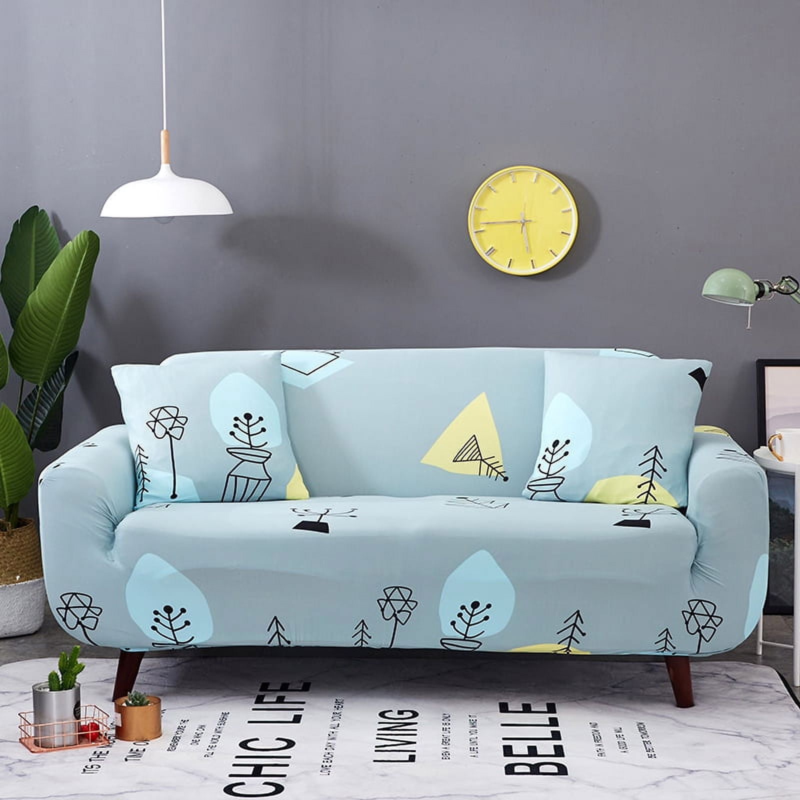 Elastic Sofa Slipcover Stretch Couch Cover Tight Wrap Sofa Covers For ...