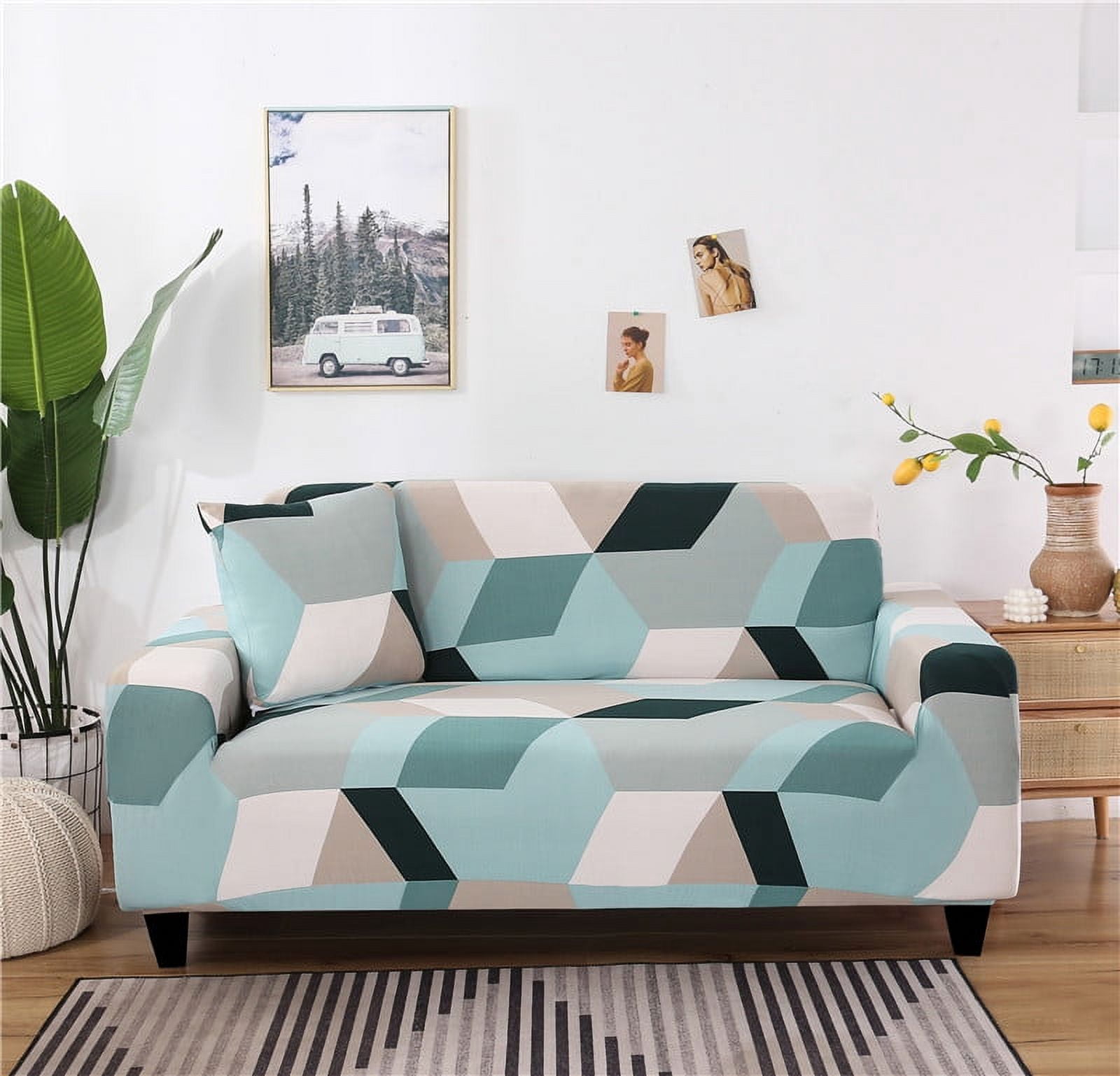 Elastic Sofa Slipcover Stretch Couch Cover Tight Wrap Sofa Covers For ...