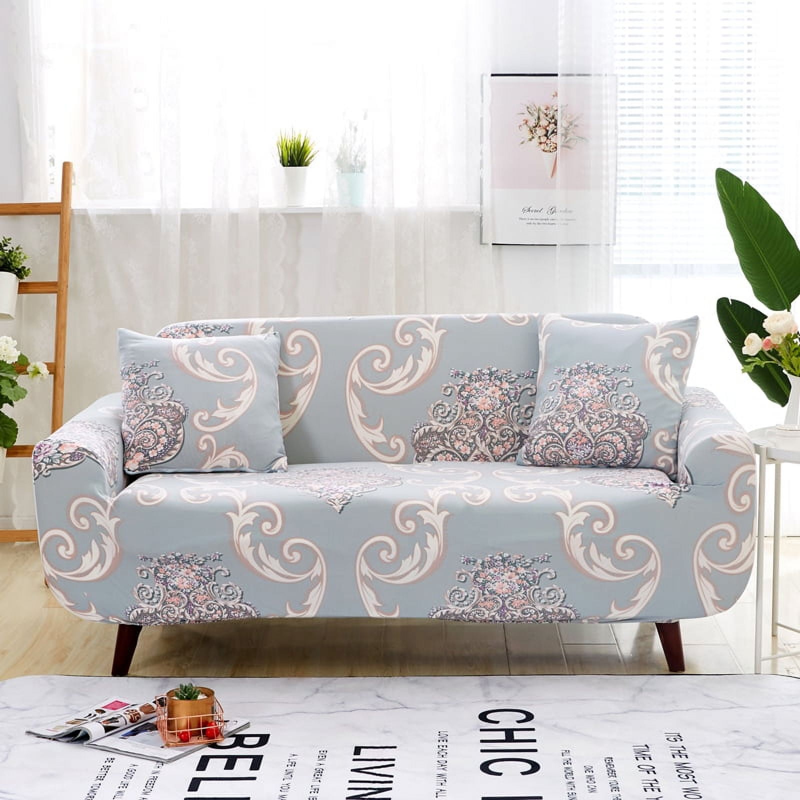 Elastic Sofa Slipcover Stretch Couch Cover Tight Wrap Sofa Covers For ...