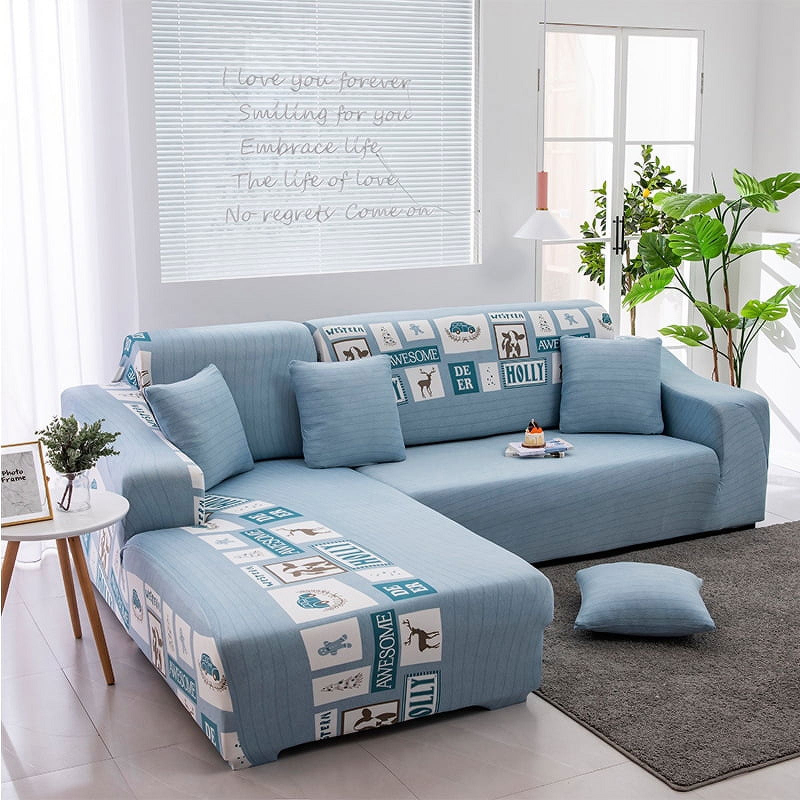 Elastic Sofa Slipcovers Modern Sofa Cover for Living Room Sectional ...