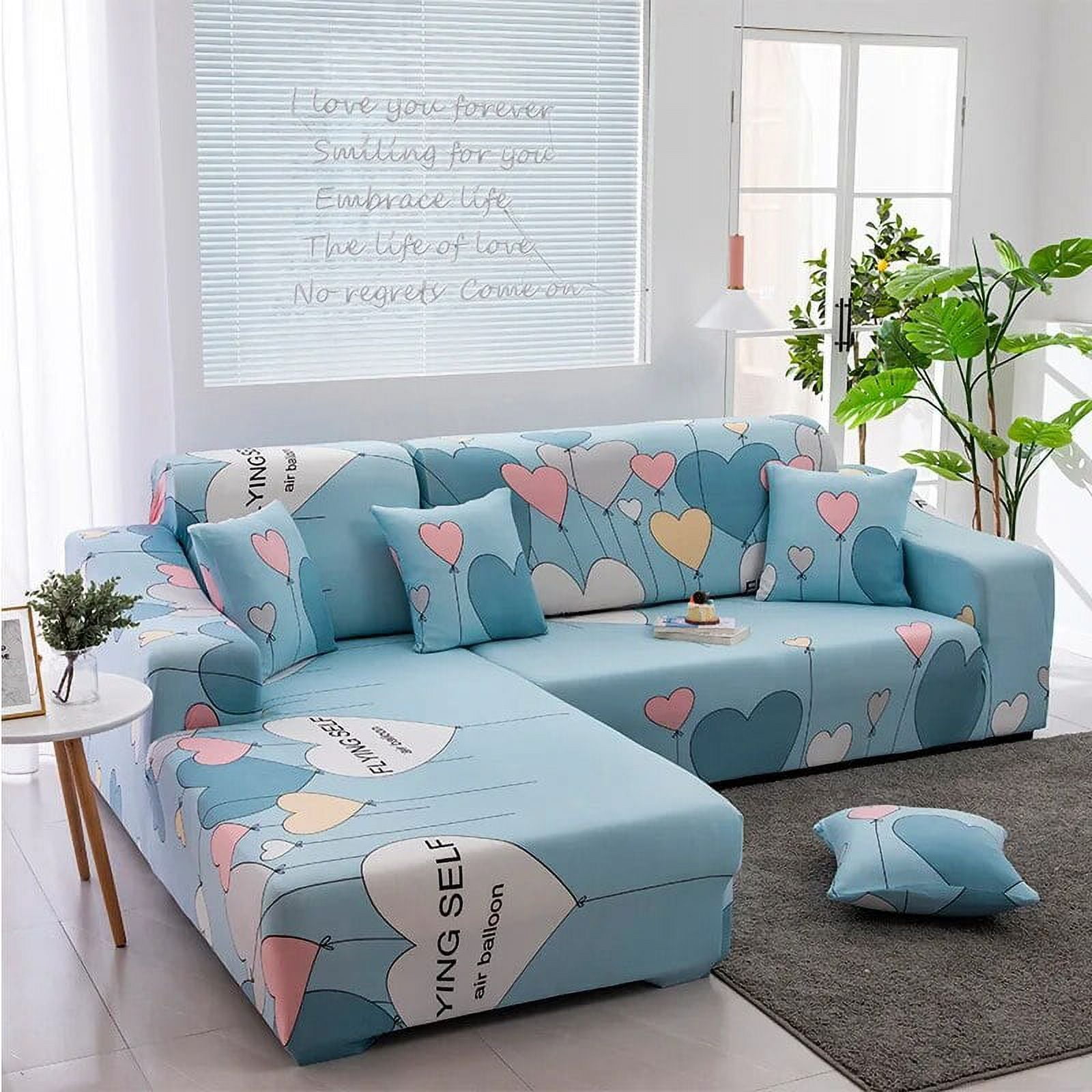 Elastic Sofa Slipcovers Modern Sofa Cover for Living Room Sectional Corner L-shape Protector ...