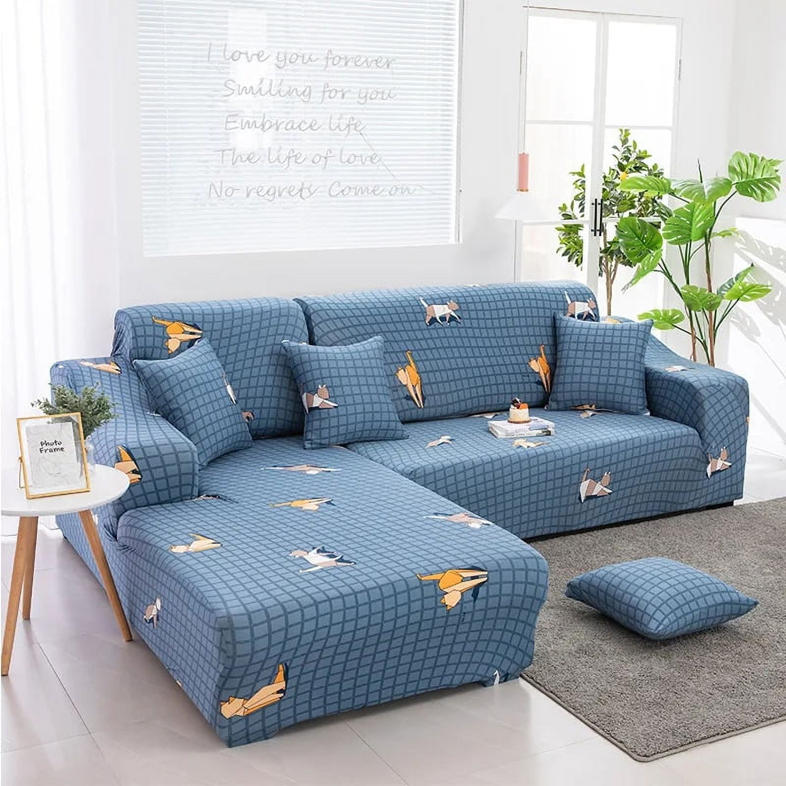 Elastic Sofa Slipcovers Modern Sofa Cover for Living Room Sectional ...