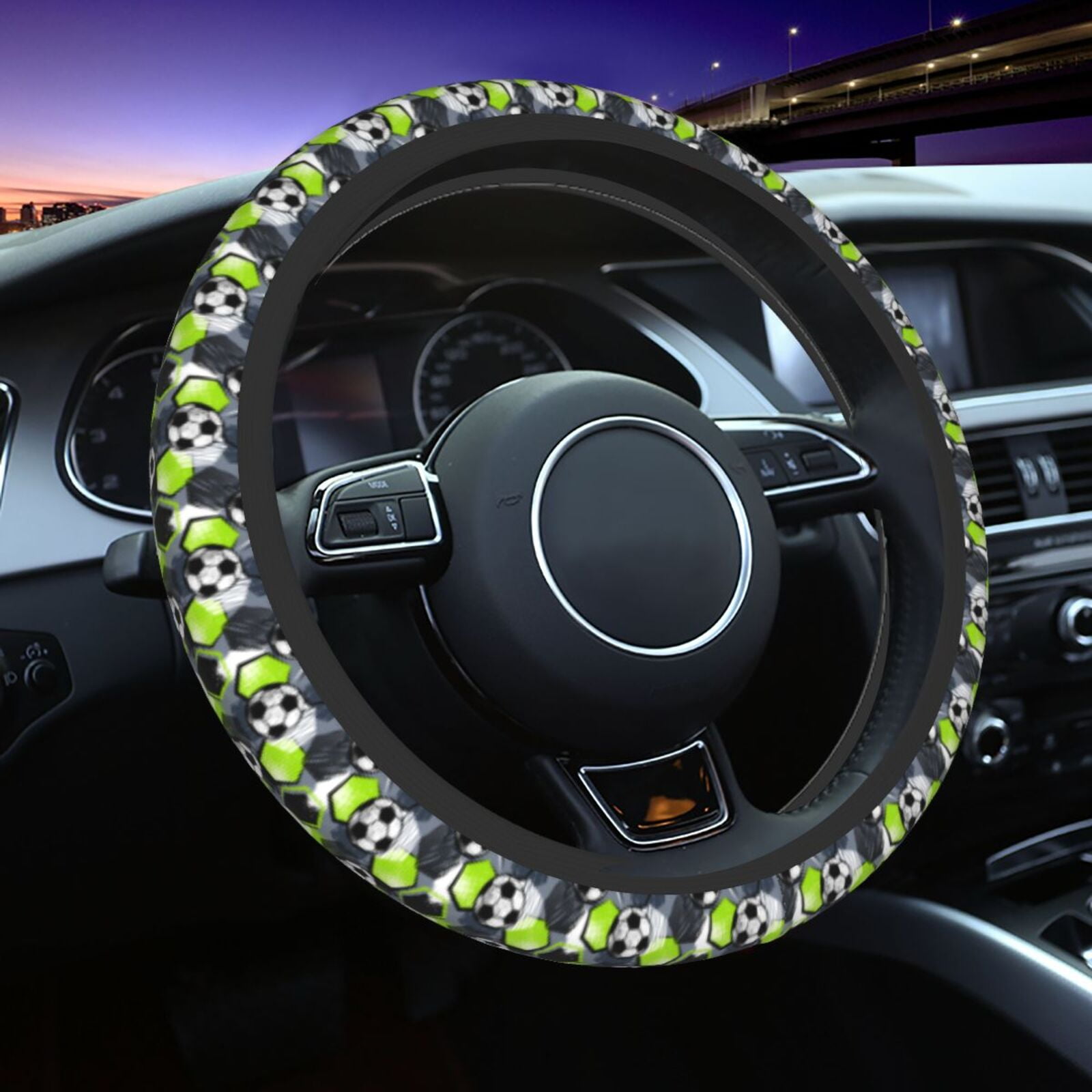Elastic Steering Wheel Cover, Football A Stretch Thickening Car ...