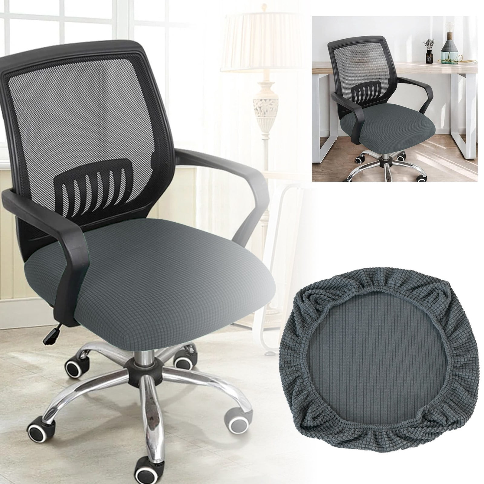 Elastic Stretch Office Chair Covers Super Fit Polyester Slipcovers for ...