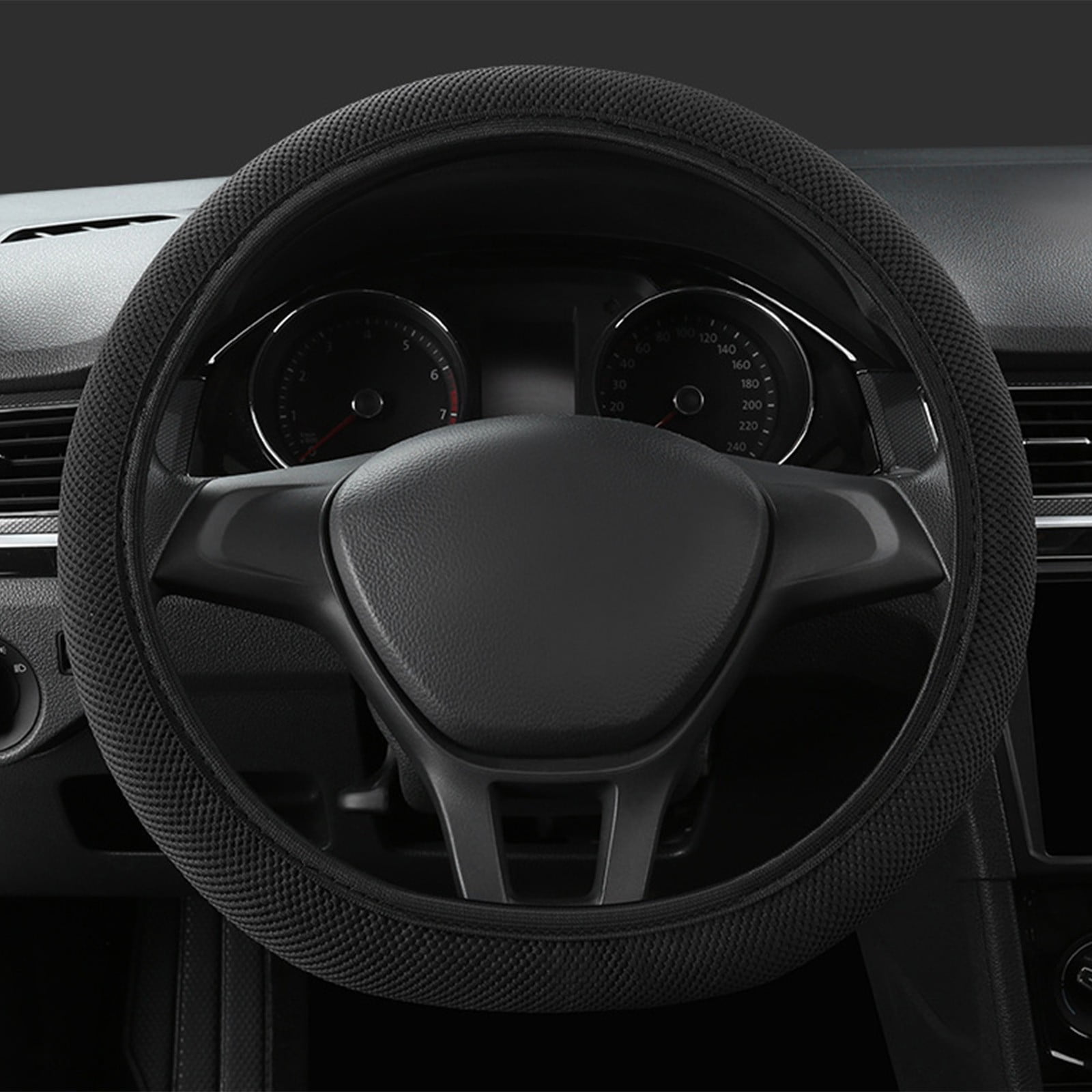 Elastic Stretch Steering Wheel Cover, Usavan Warm Winter Cool Summer ...