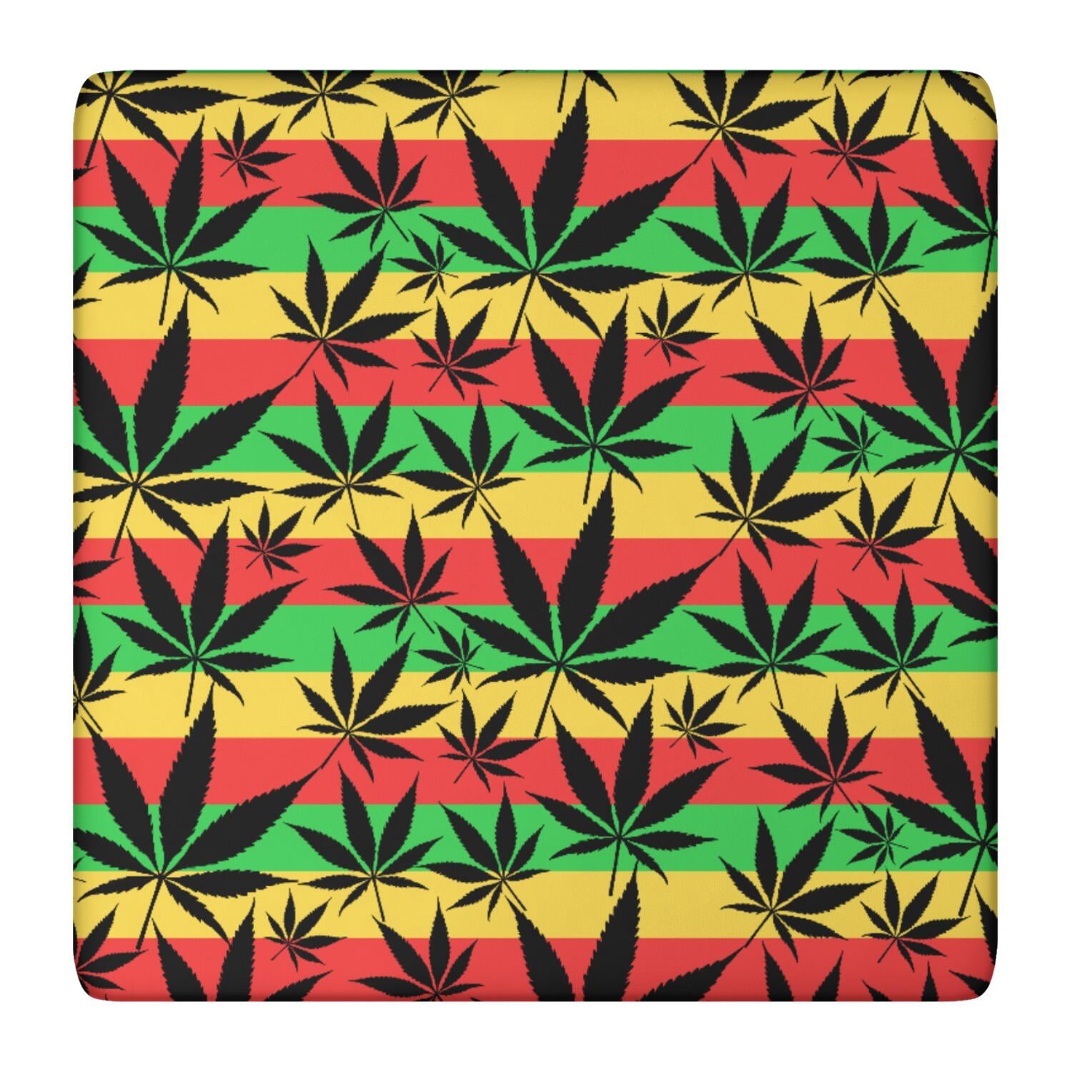 Elastic Table Cover Squre Tablecloth with Weed Aesthetic and Colorful ...