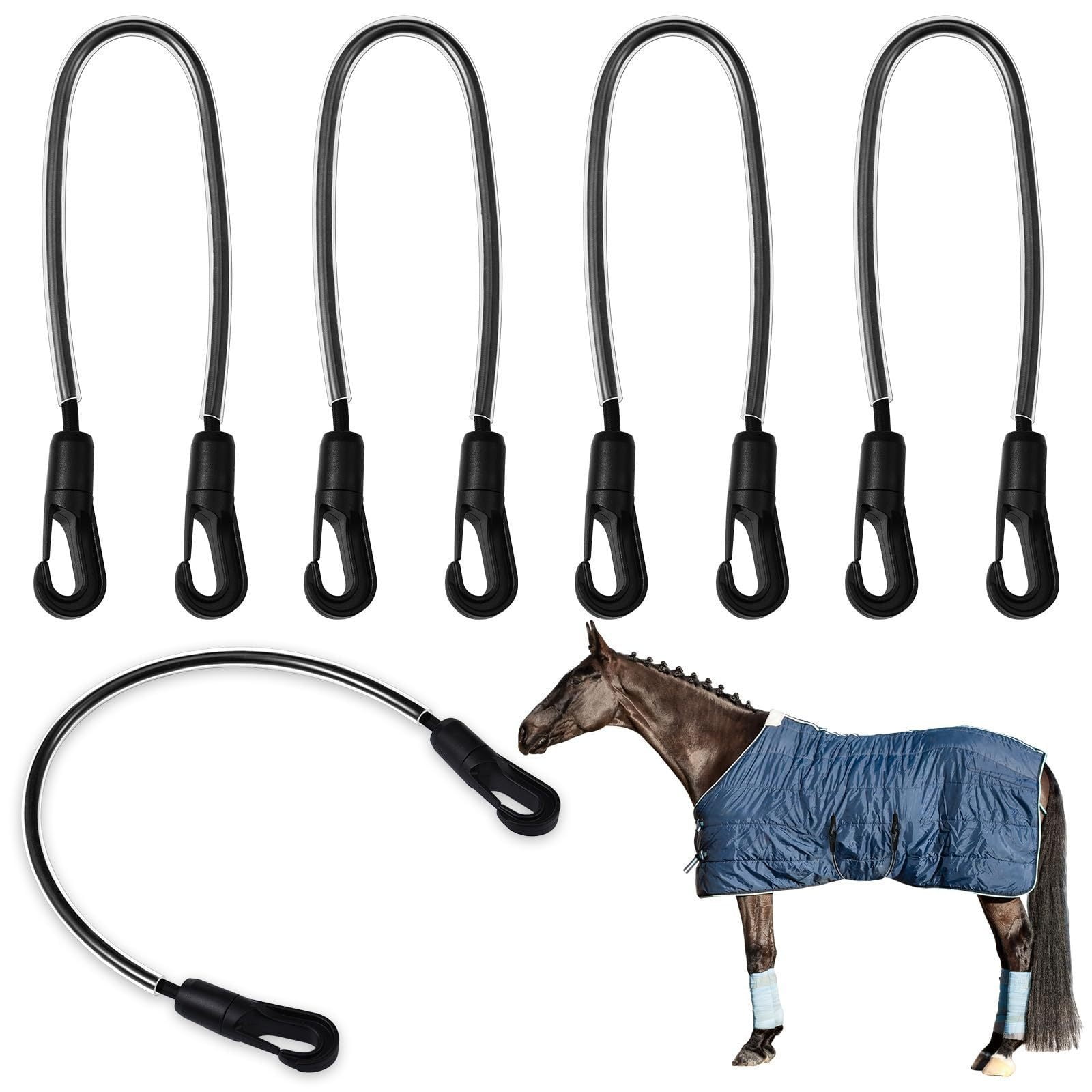 Elastic Tail Strap Double Clips For Horse Blanket Security Easy ...