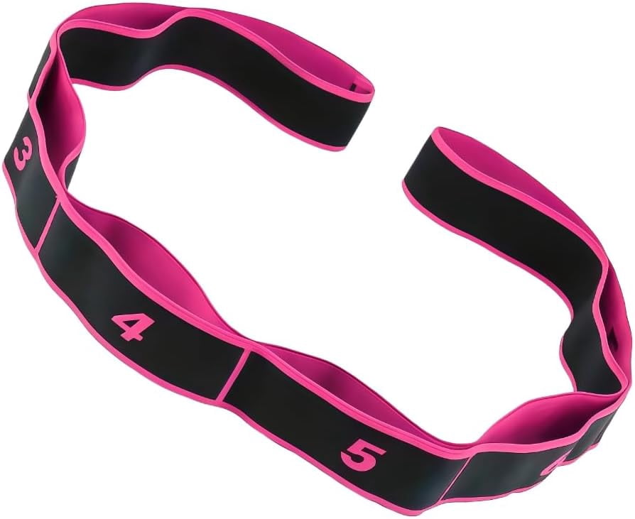 Elastic Tension Band Exercise Pull Rope Stretch Rope 8 Segment Pilates ...