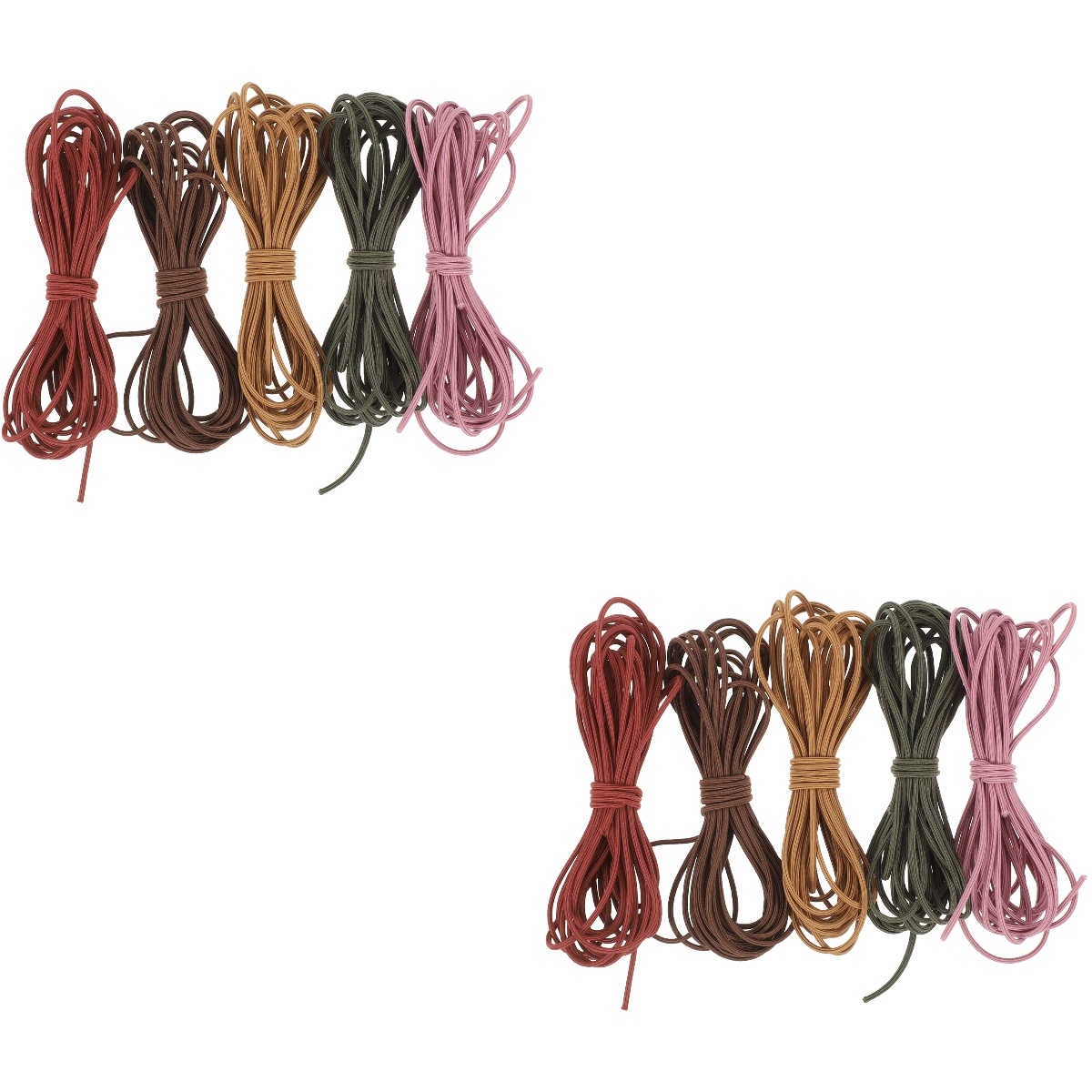 Elastic Thread Rubber Band 10 Pcs Beading Cord Hair Bands Pendents Tie ...