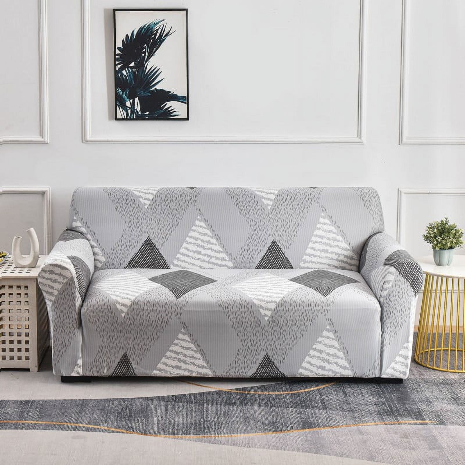Elastic Tight Wrap All-inclusive Sofa Cover for Living Room Spandex ...