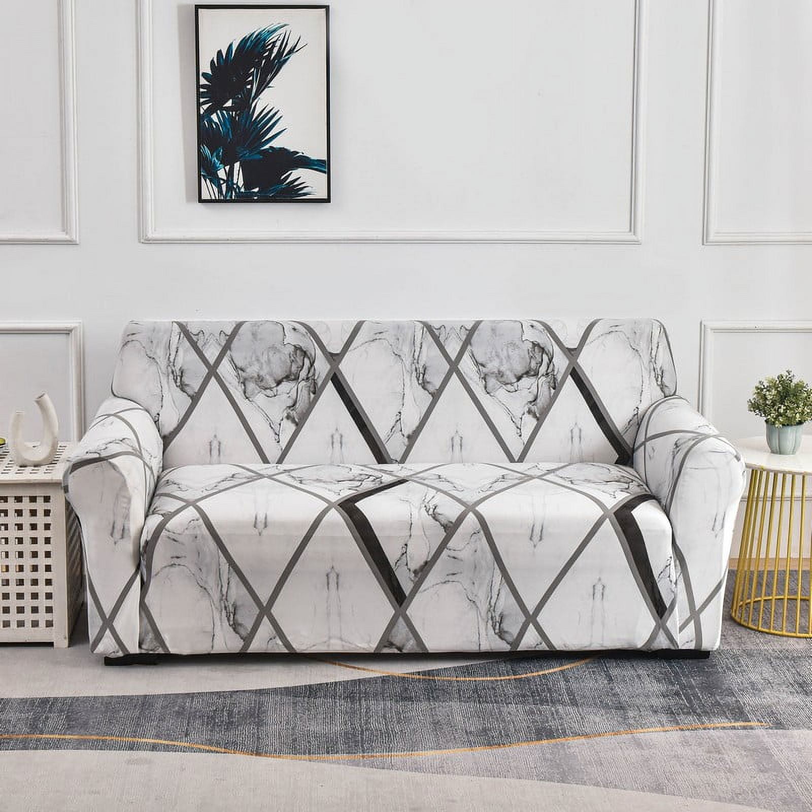 Elastic Tight Wrap All-inclusive Sofa Cover for Living Room Spandex ...