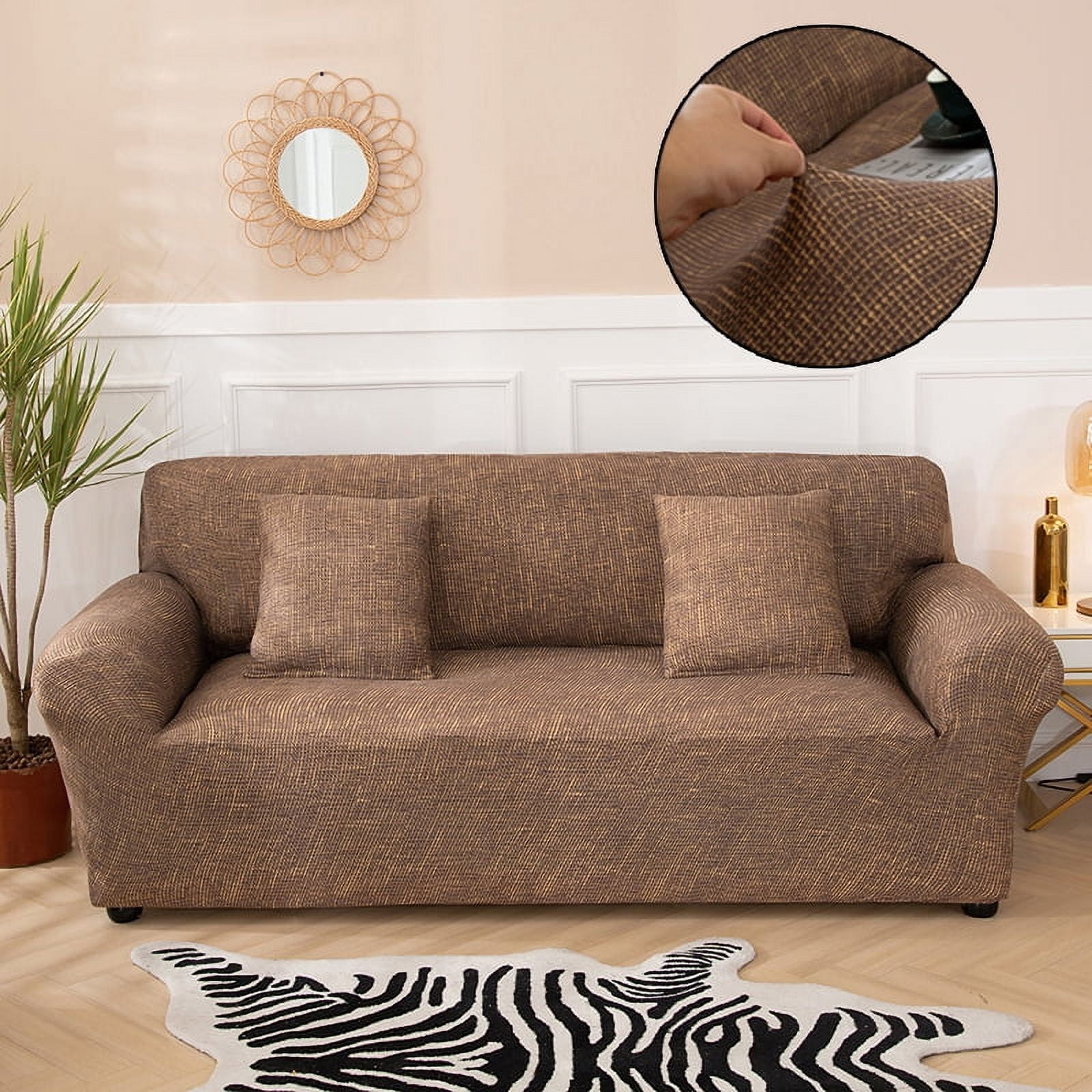 Elastic Tight Wrap All-inclusive Sofa Cover for Living Room Spandex ...