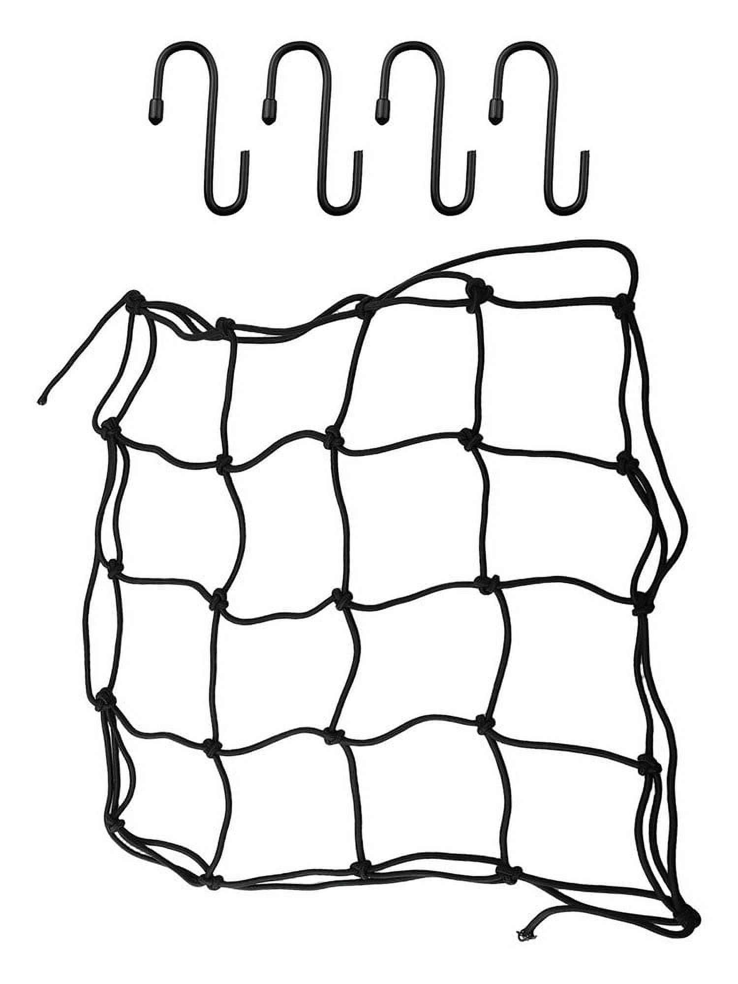 Elastic Trellis Netting with 4 Hooks for Grow Tent, Garden Support Net ...