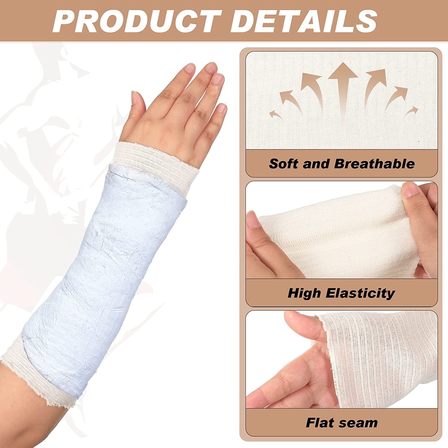Elastic Tubular Support Bandage,1 Roll Tubular Arm Stocking ...