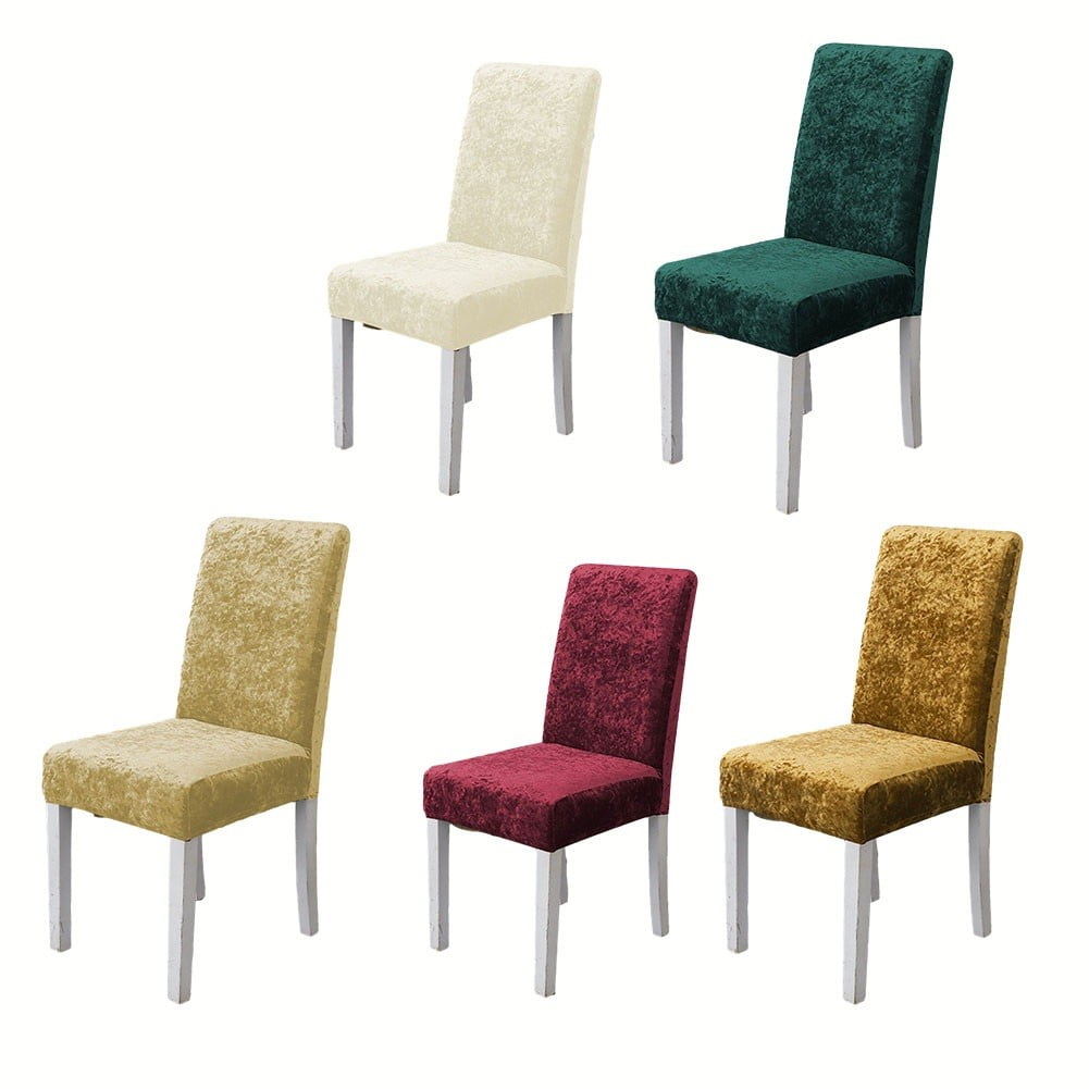 Elastic Velvet Chair Covers Universal Size Slipcovers Protect and ...