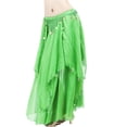 Elastic Waist Belly Dance Skirt With Dangling Coin Loose Design Fashion ...