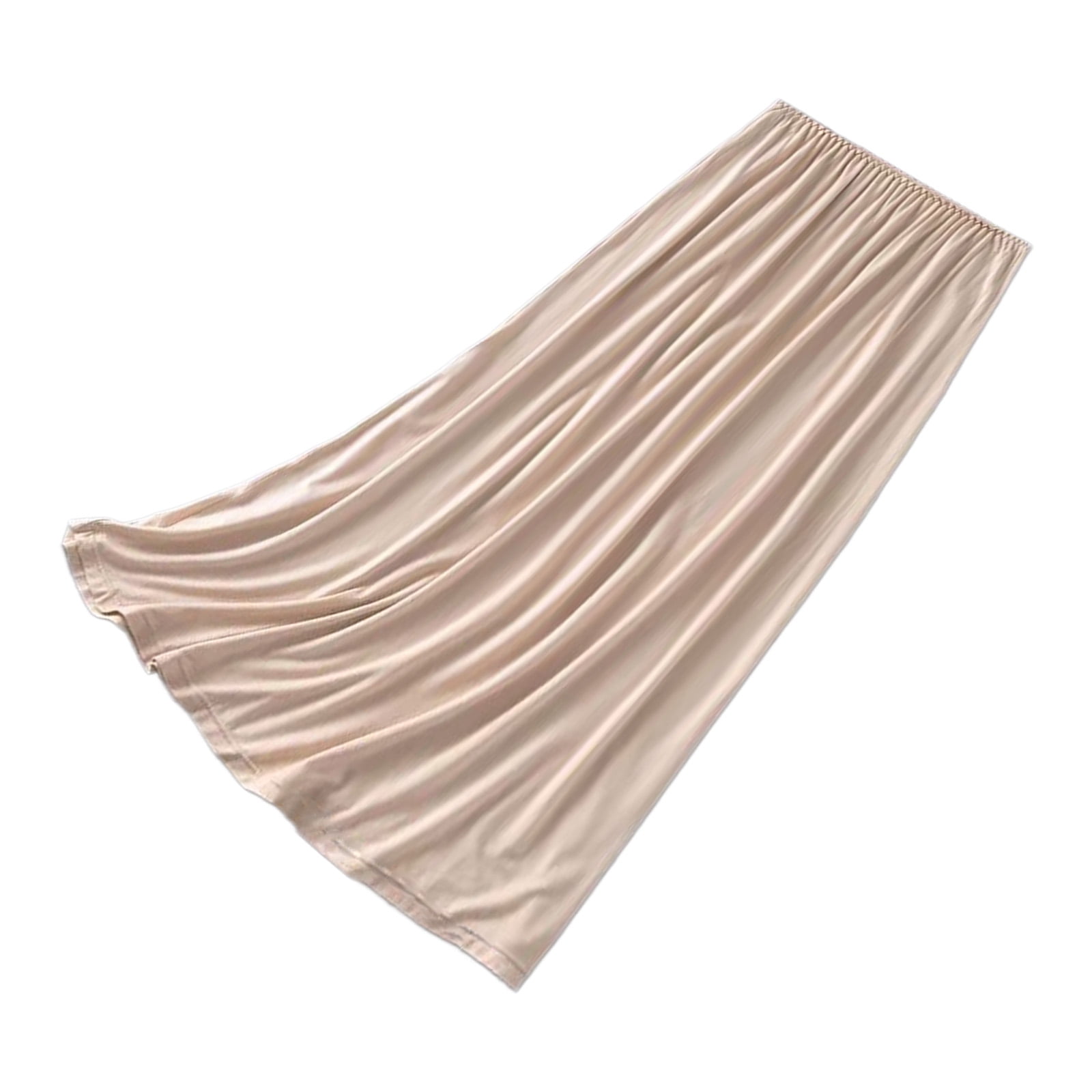 Elastic Waist Half Slips for Women Long Slip Under Dresses Invisible ...
