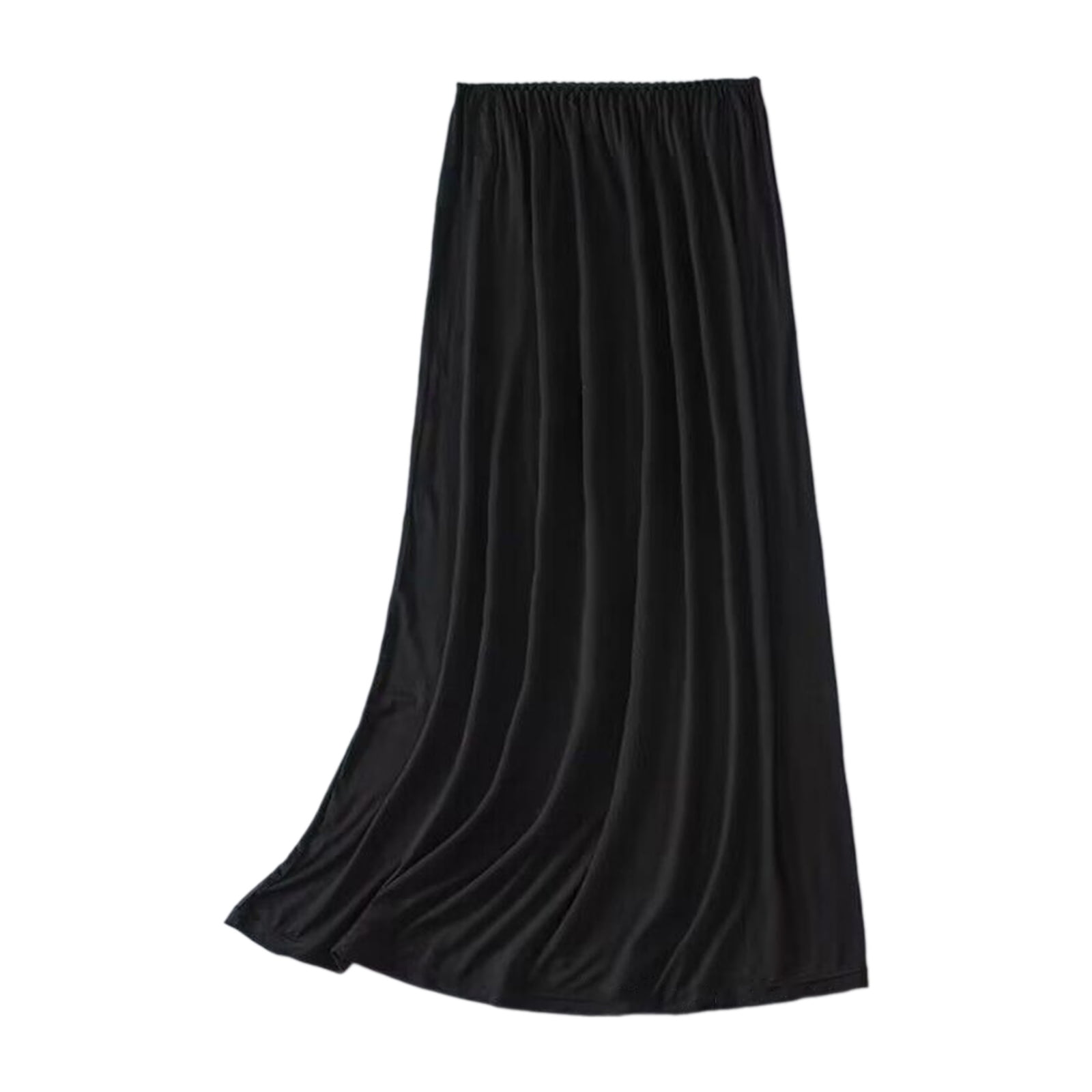 Elastic Waist Half Slips for Women Long Slip Under Dresses Invisible ...