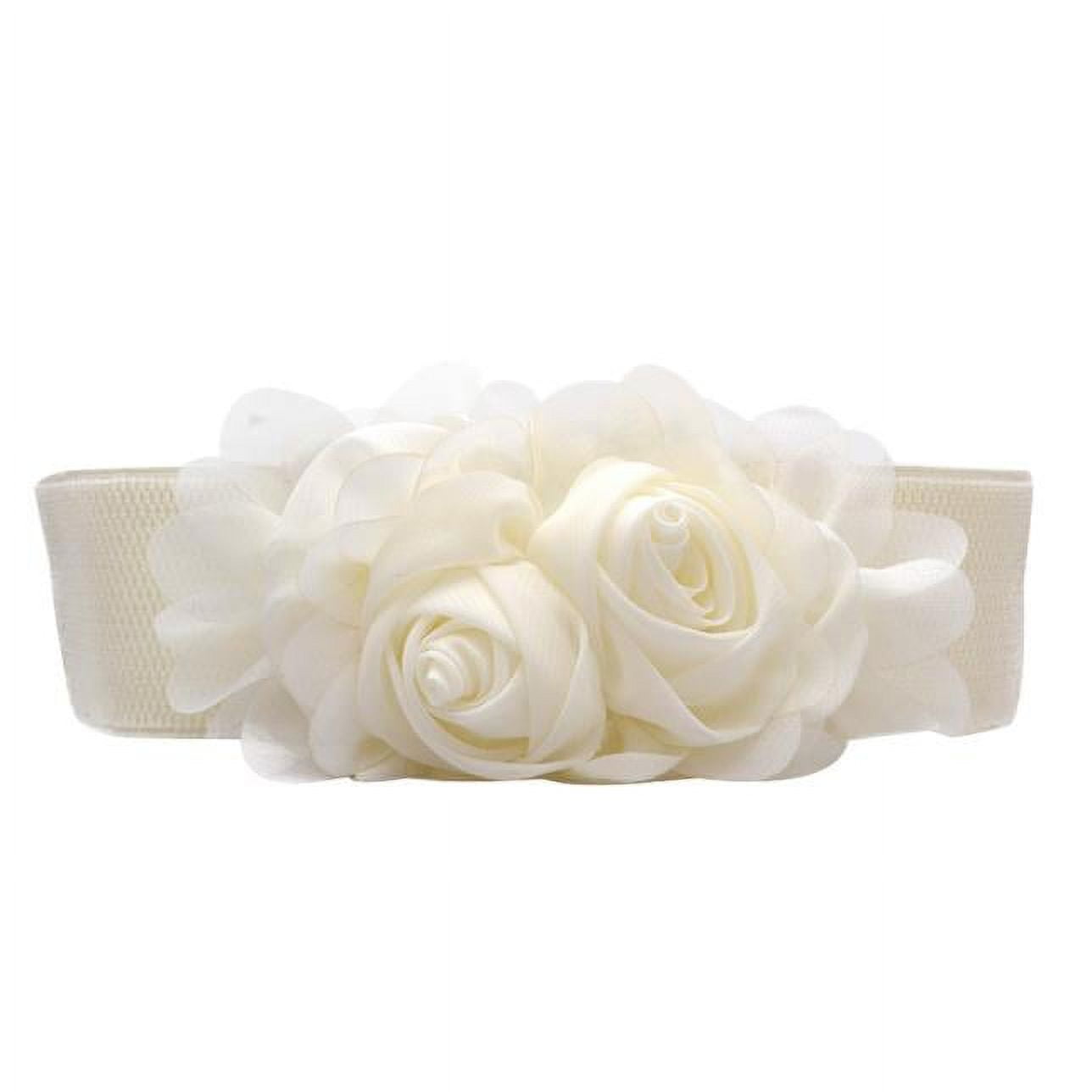 Elastic Waistband Chiffon Roses WH No Break Belt Men's Belt Leather ...