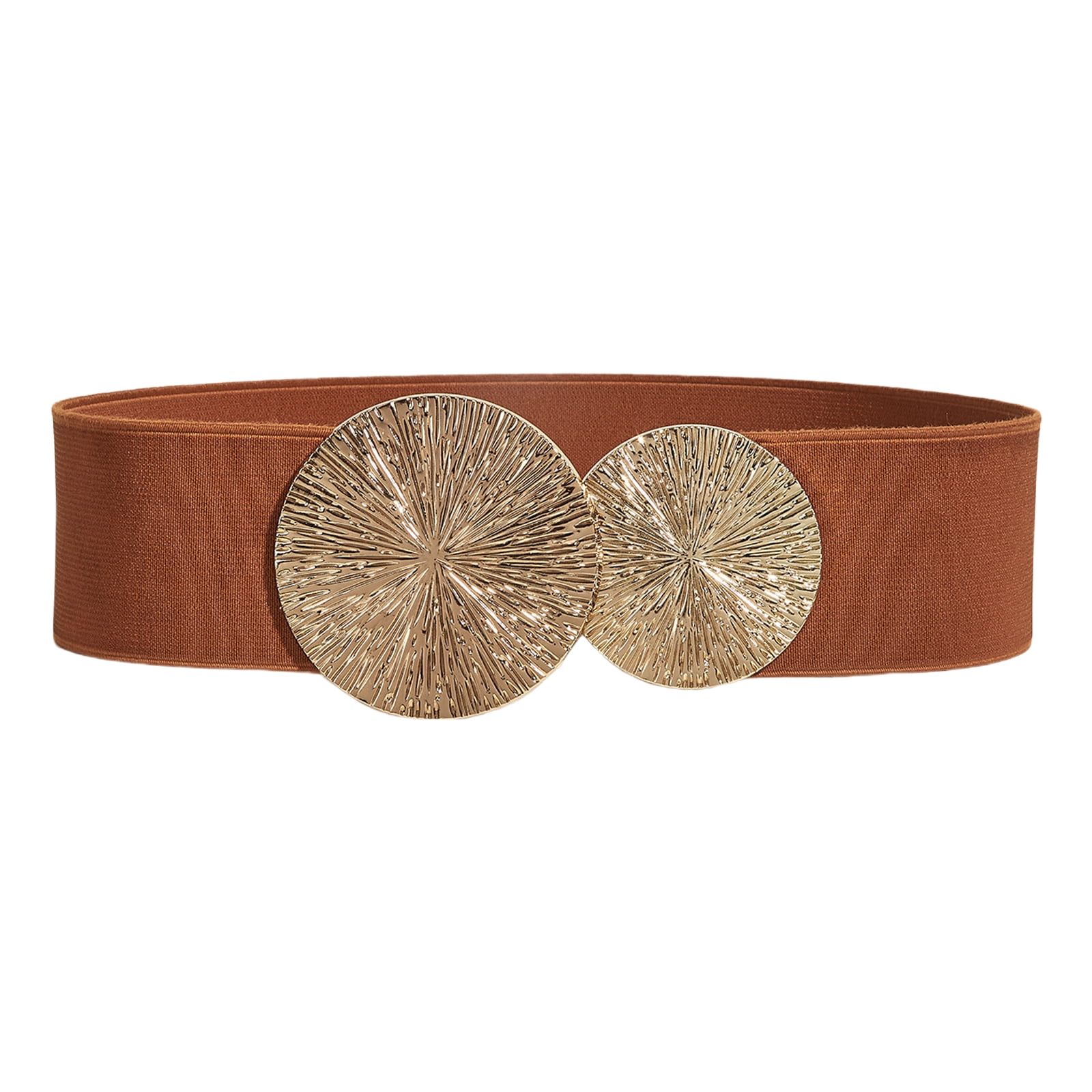 Elastic Waistband Women's Stretch Belt 6cm Wide with Fashion Buckle for ...