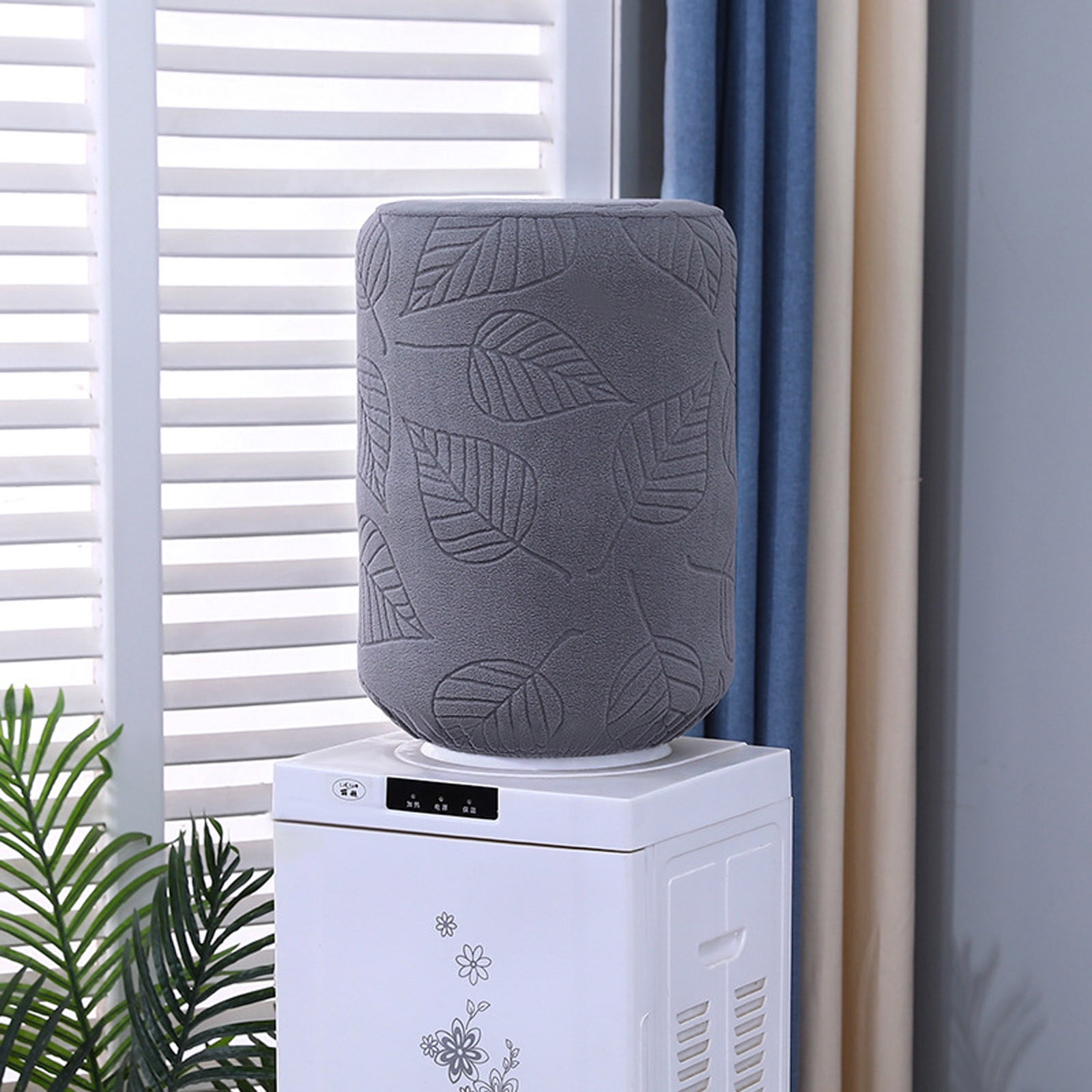 Elastic Water Dispenser Cover - Stretchy 3D Leaf Design Water Bottle ...