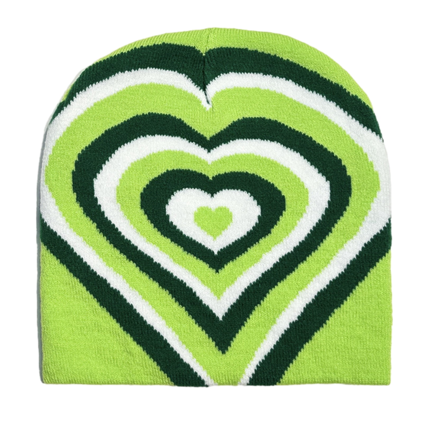 Elastic Windproof Winter Hat Knitted Heart Hat for Women Men Keep Ear ...