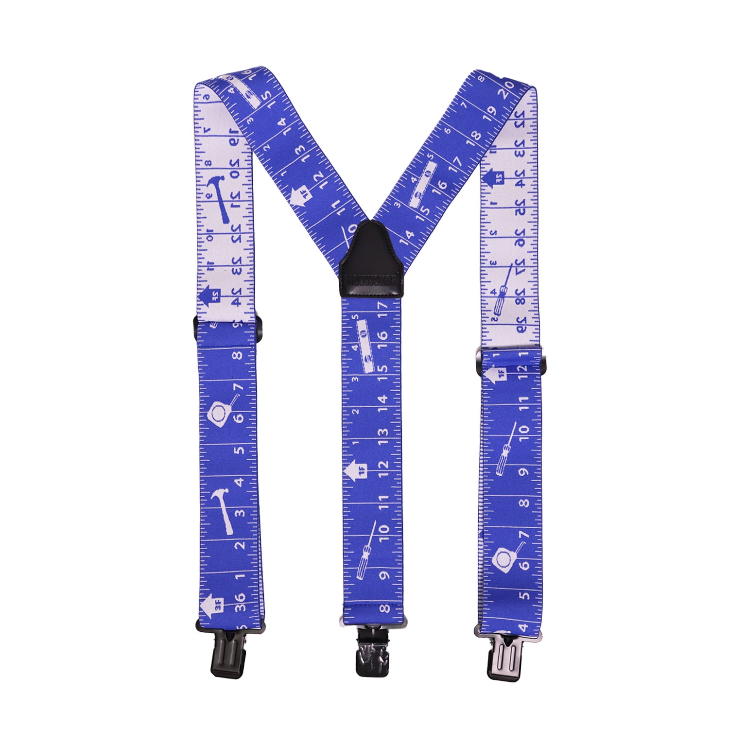 Elastic Work Suspender Y back Shape Ruler Design Men's 2" Wide ...