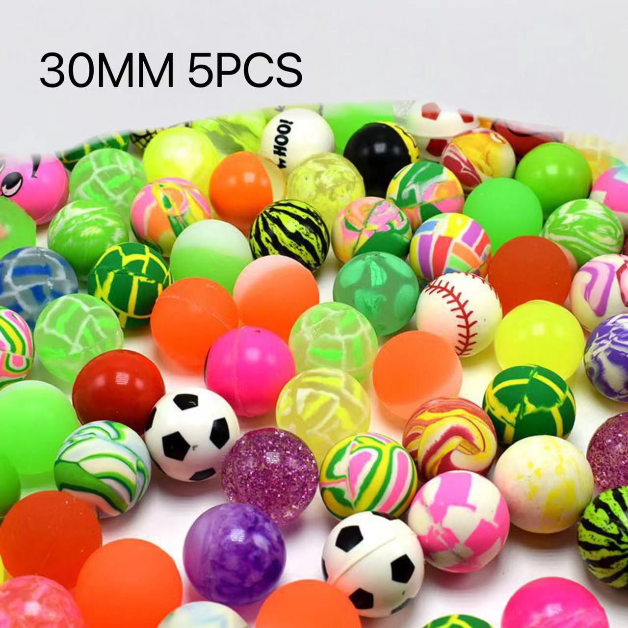 Elastic ball rubber jump ball rainbow two-color matte solid elastic ...