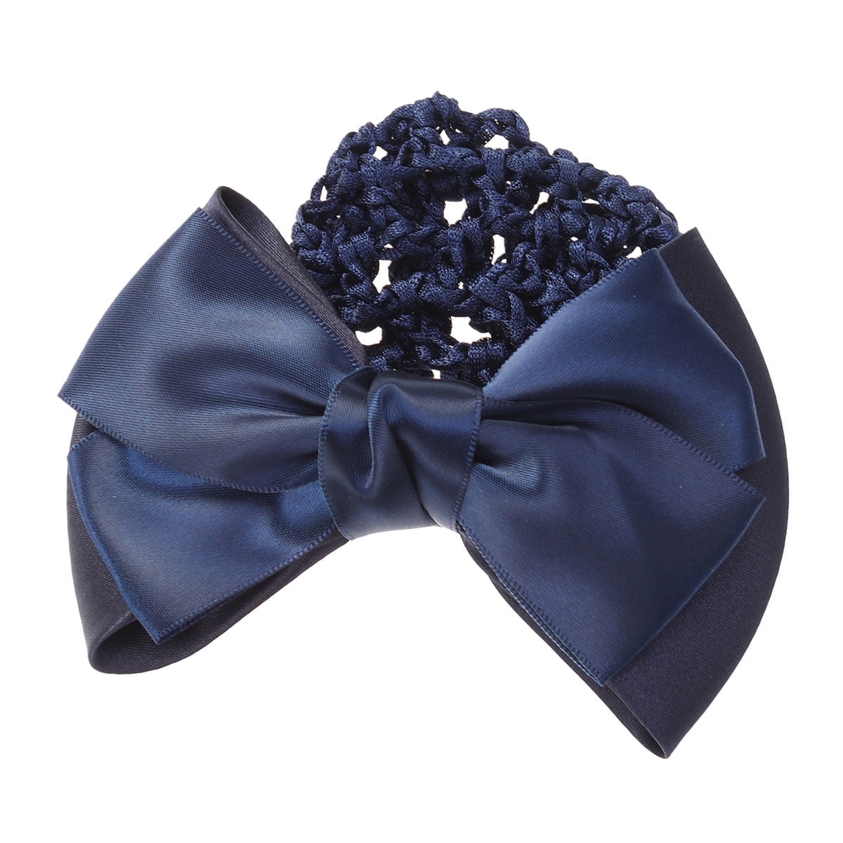 Elastic bun bow headdress hair snood net mesh clip for lady women dance ...