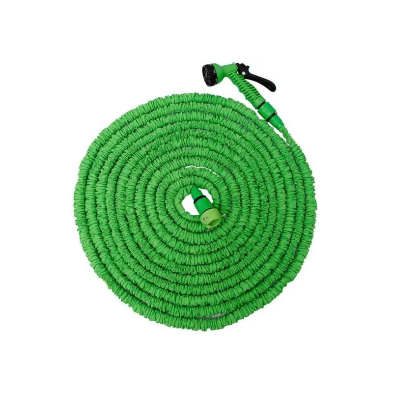 Elastic garden hose extendable three times its length 10m-30m incl. 7 ...